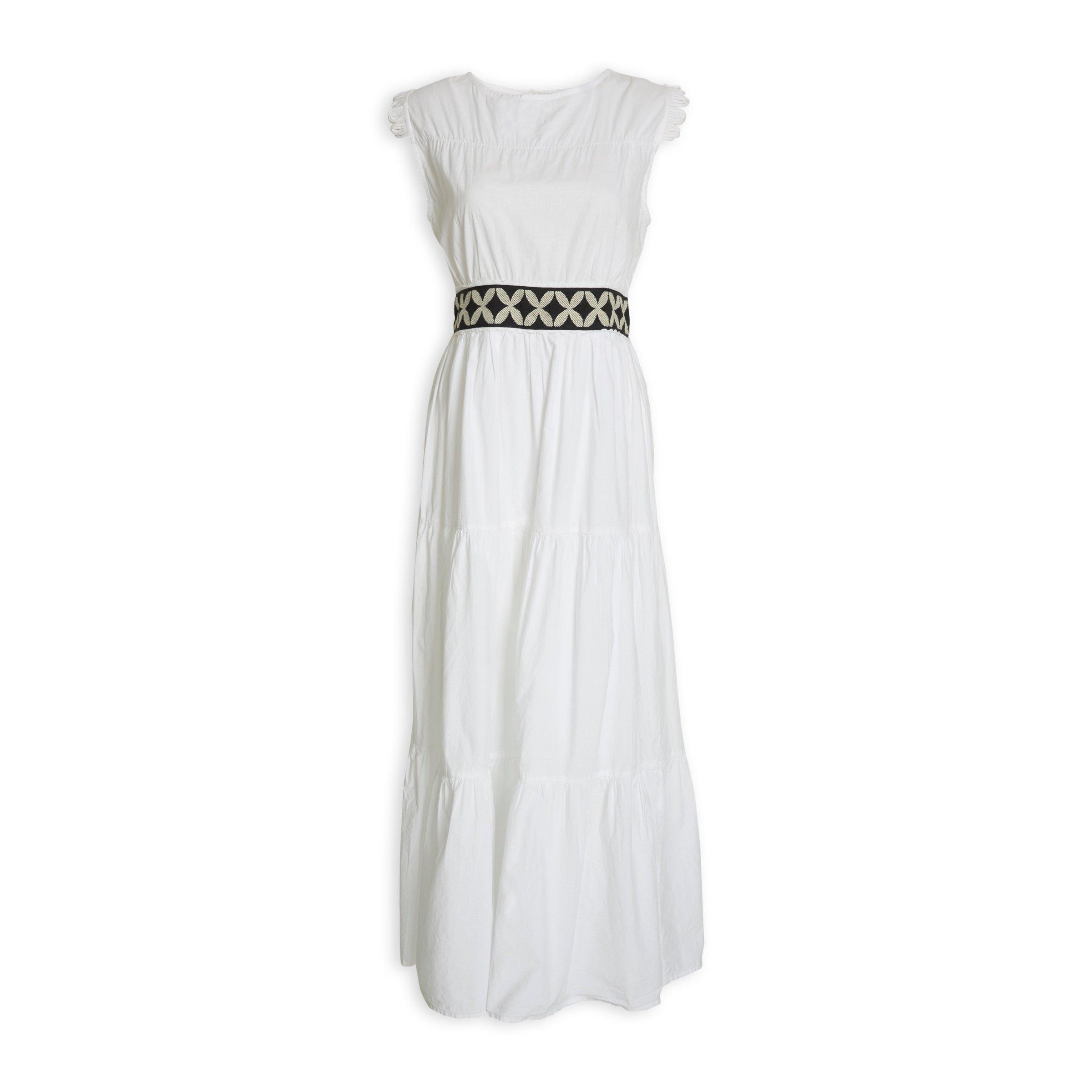 Buy Ginger Mary White Maxi Dress Online | Truworths