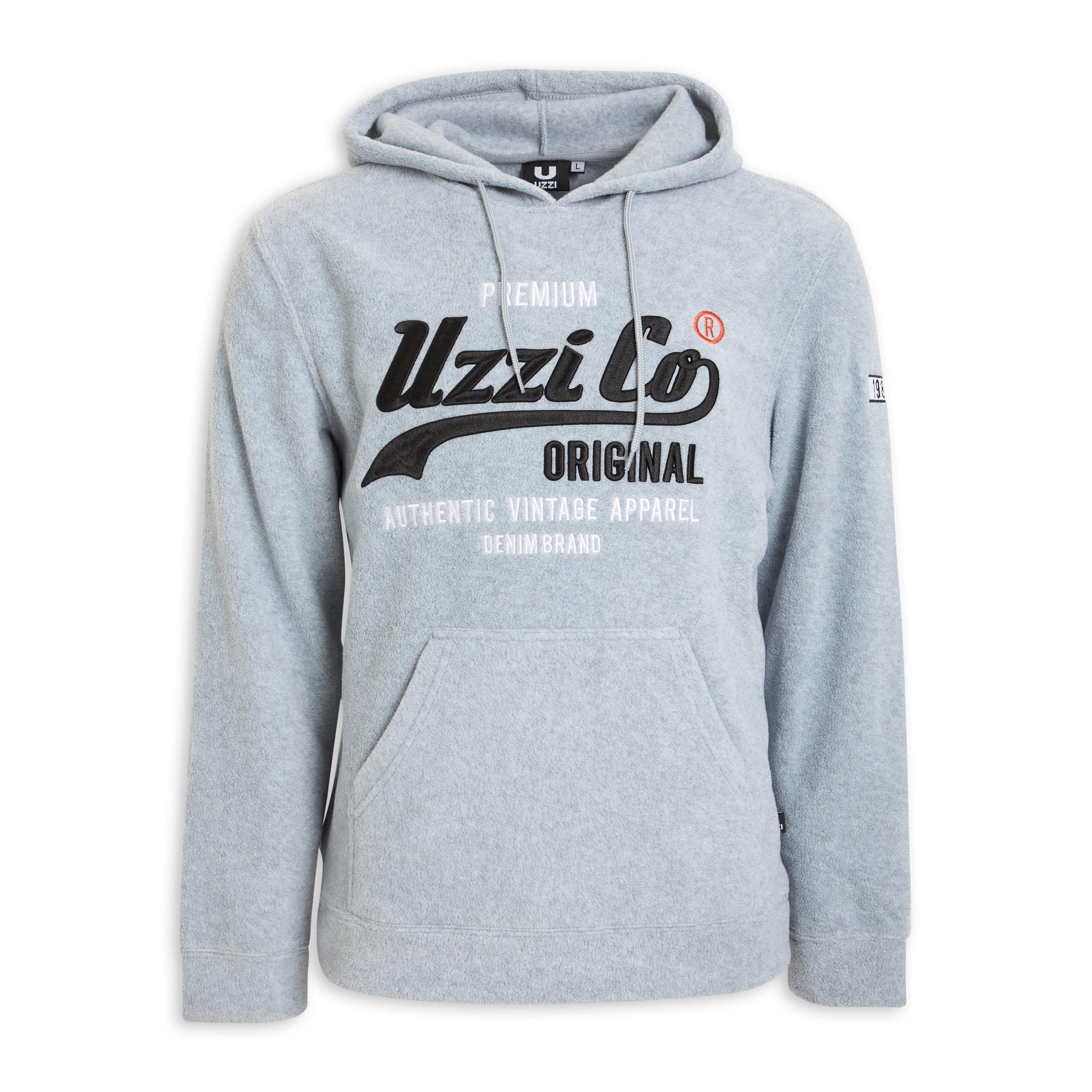 Buy UZZI Grey Polar Fleece Hoodie Online | Truworths