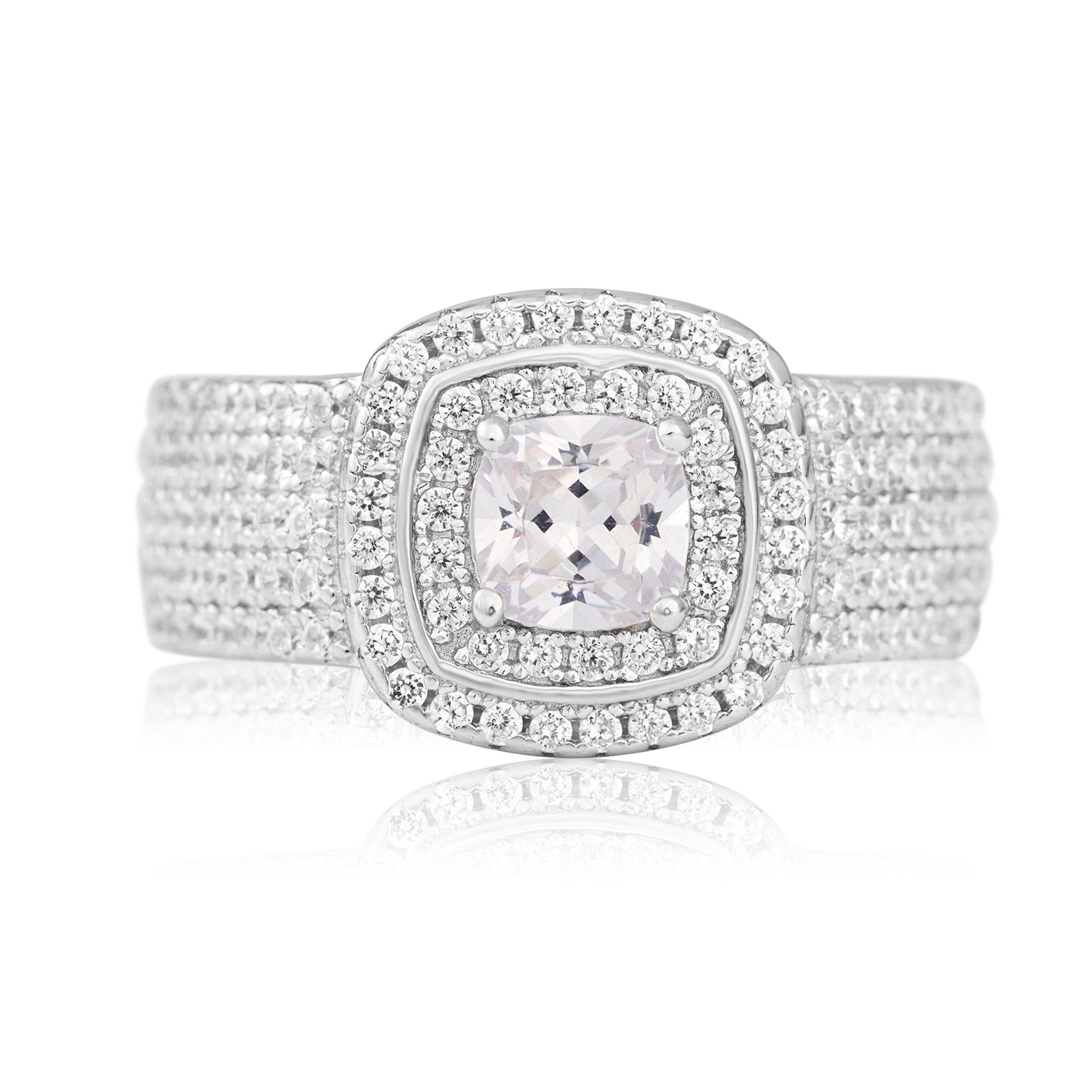 Buy Sterling Silver Broad Multistone Ring Online | Truworths