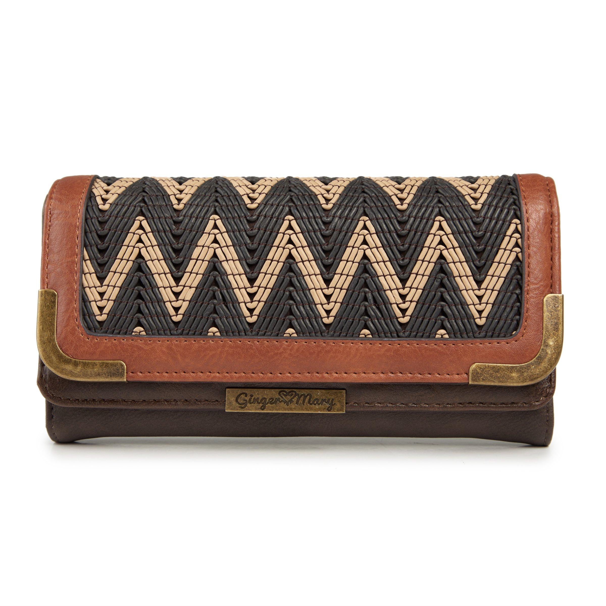 Brown Double Flap Purse (3025782) | Ginger Mary