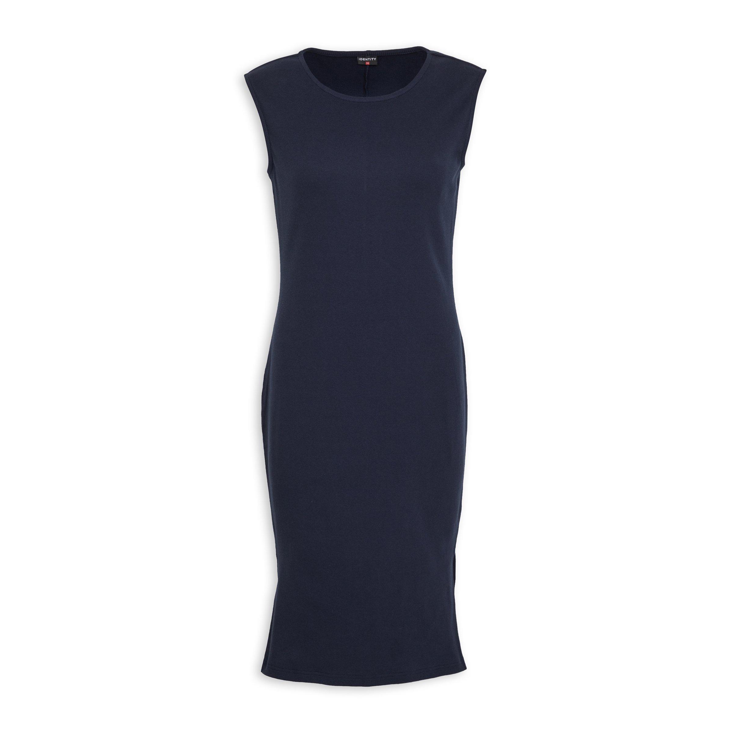 Navy Column Dress (3039616) | Identity