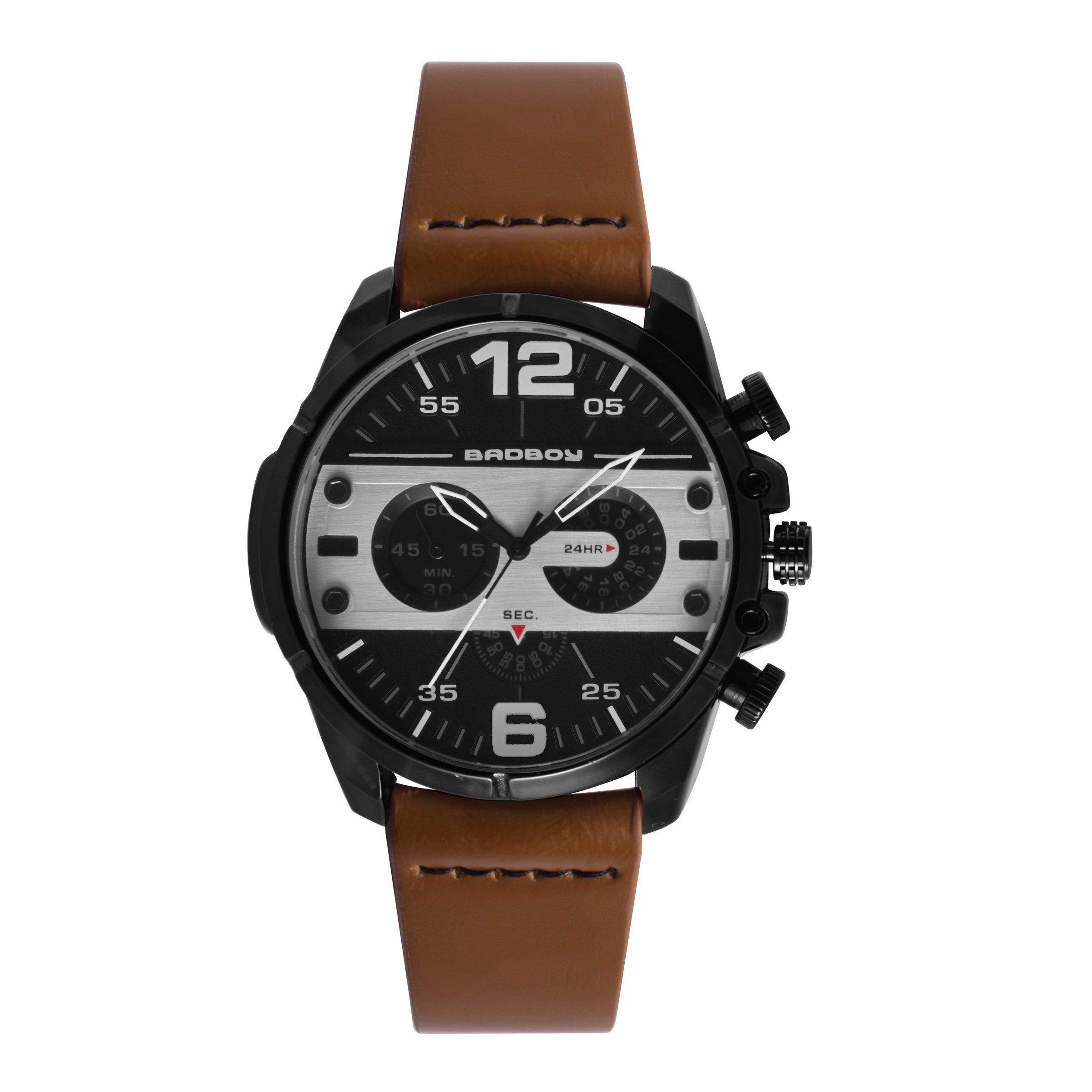 Brown Undercover PU Leather Watch (3065801) | Bad Boy