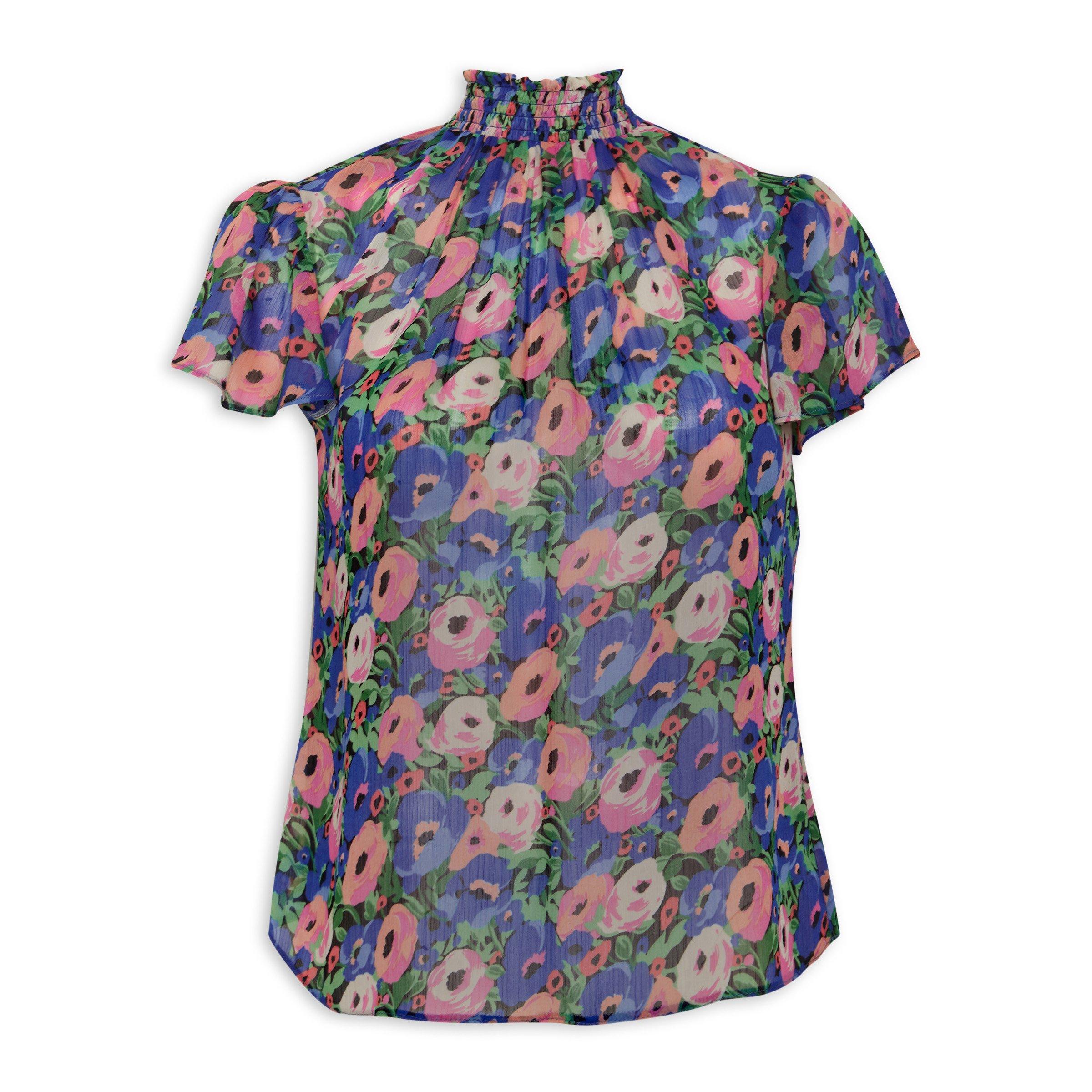 Floral Print Turtle Neck Top (3070356) | Truworths