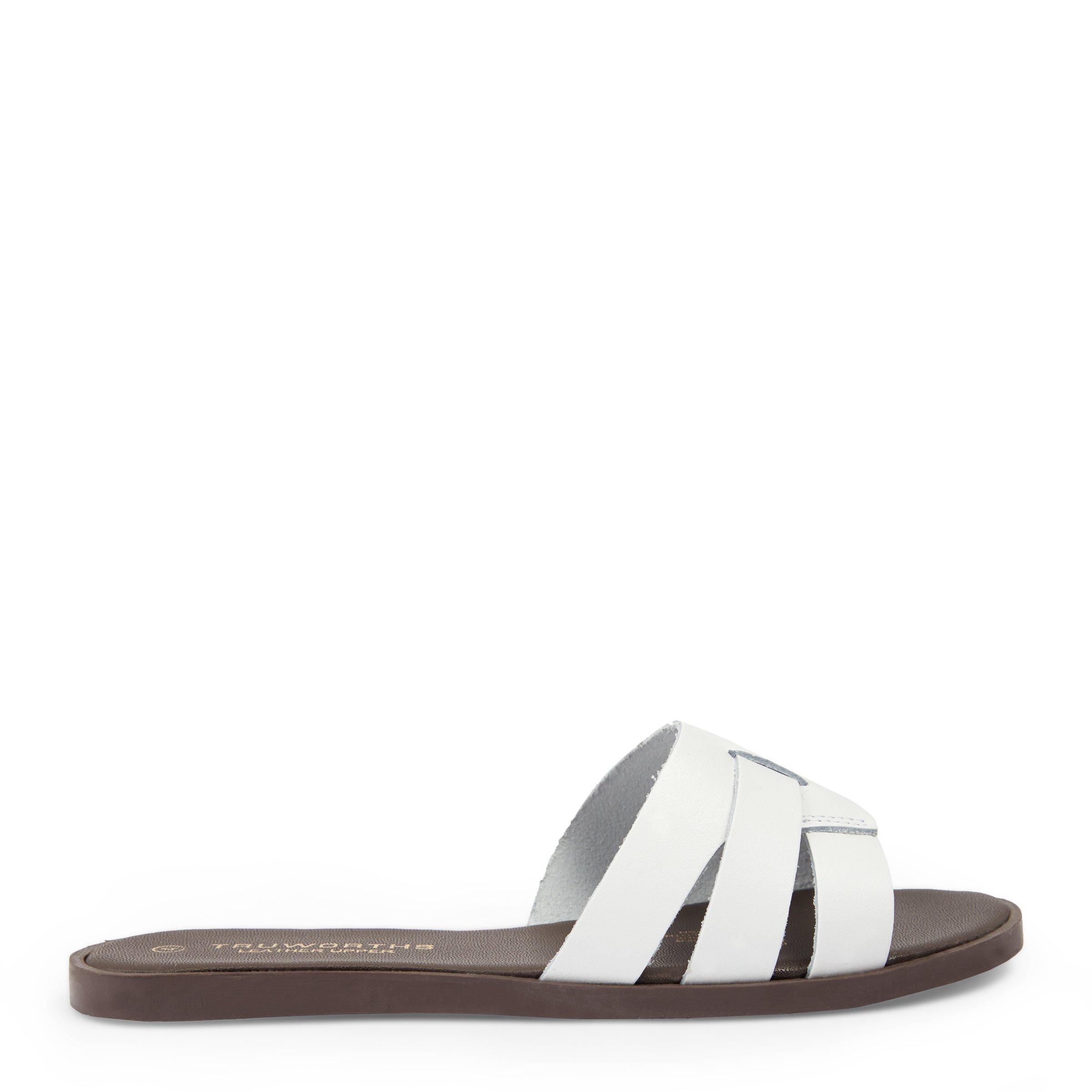 White Leather Mule (3072664) | Truworths