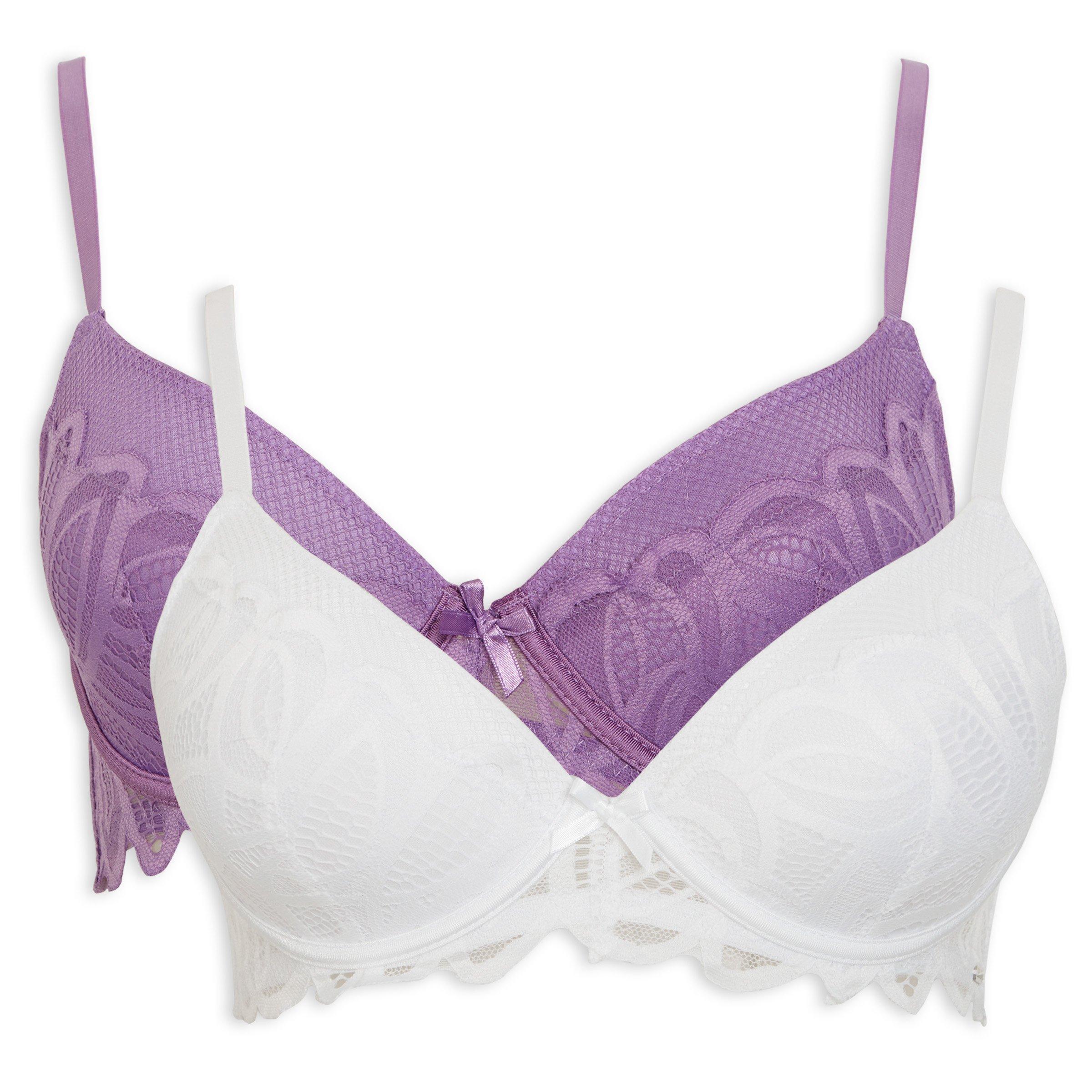 2 Pack Padded Plunge Bras 3072878 Identity