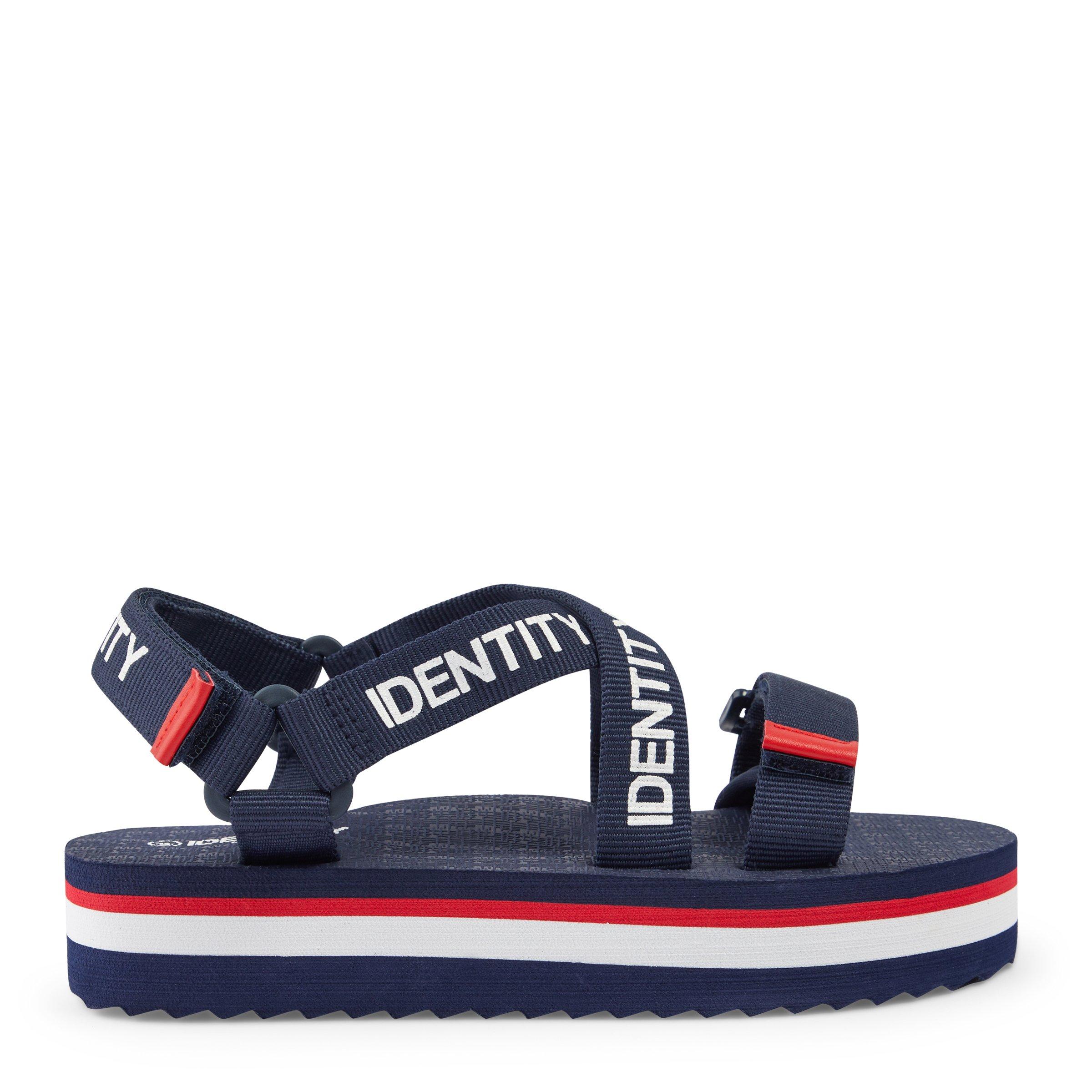 Navy Flatform Sandals (3080758) | Identity