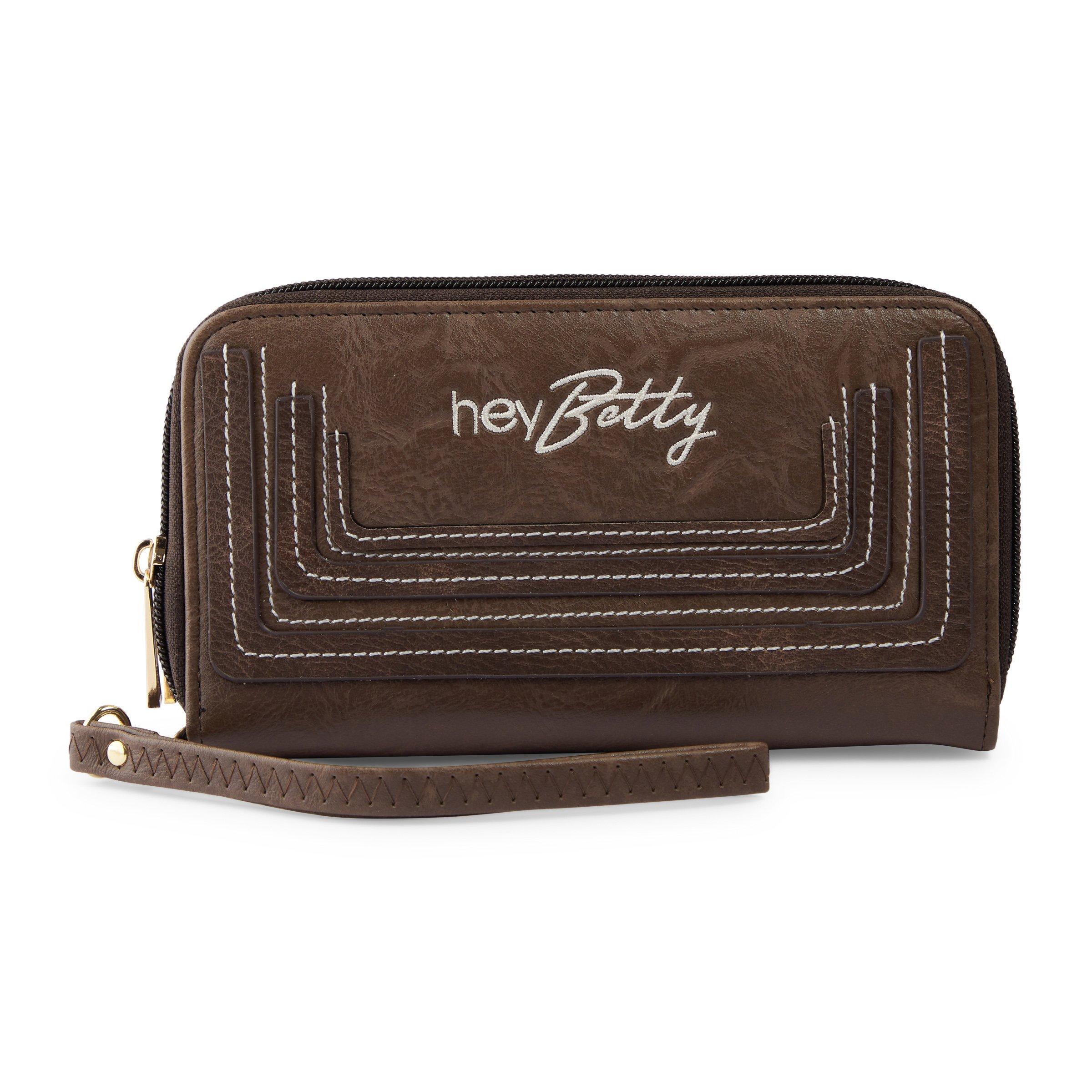 Brown Zip Around Purse (3081339) | Hey Betty
