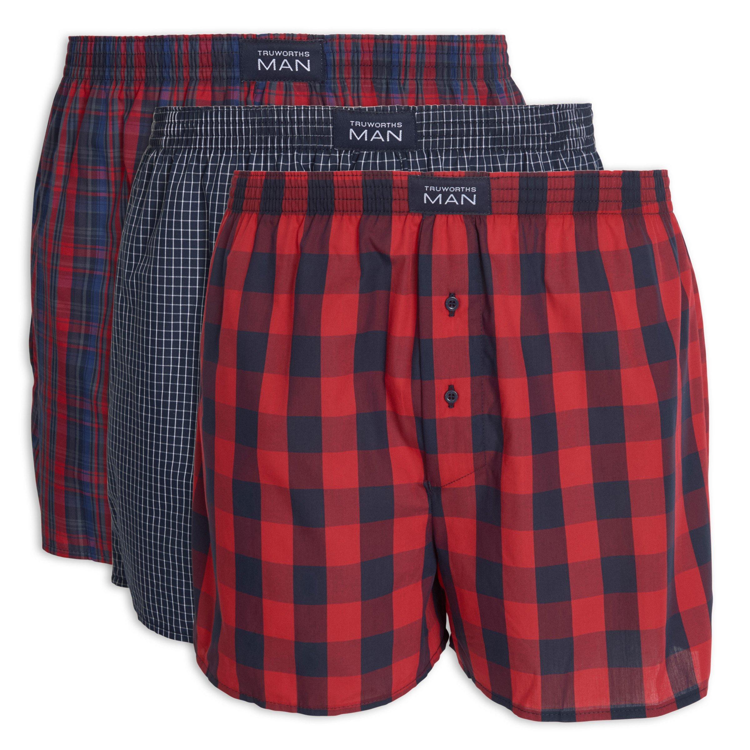 3-pack check boxers (3087472) | Truworths Man