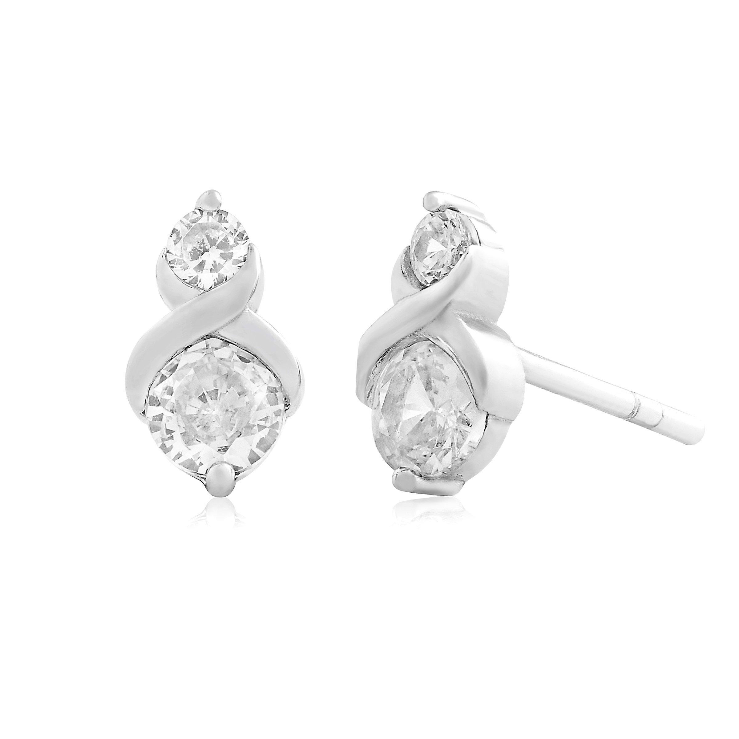 Infinity Stud Earring (3088181) | Sterling Silver