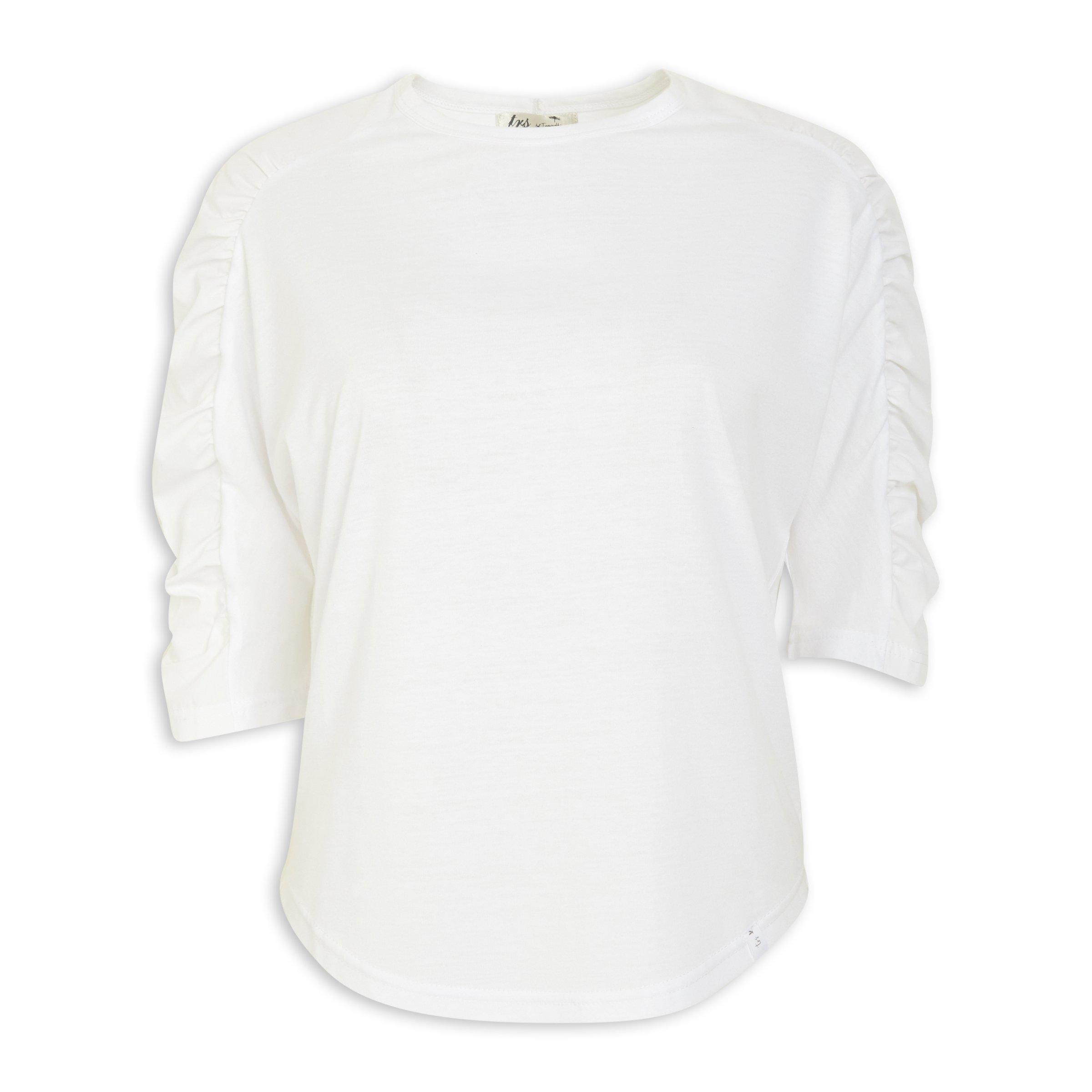 White Sleeve Detail Tee (3088918) | TRS