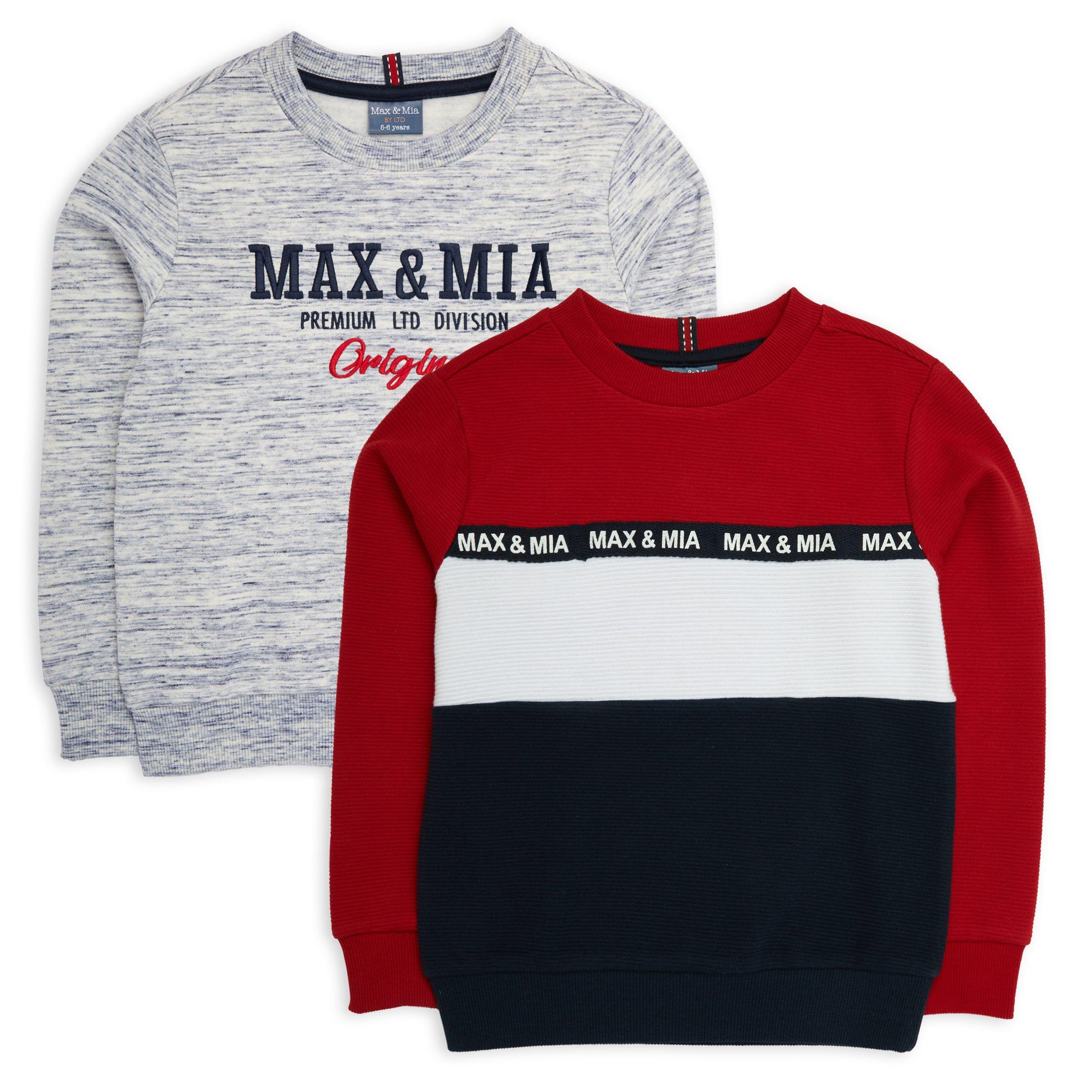 2-pack Kid Boy Sweat Tops (3089012) | Max & Mia