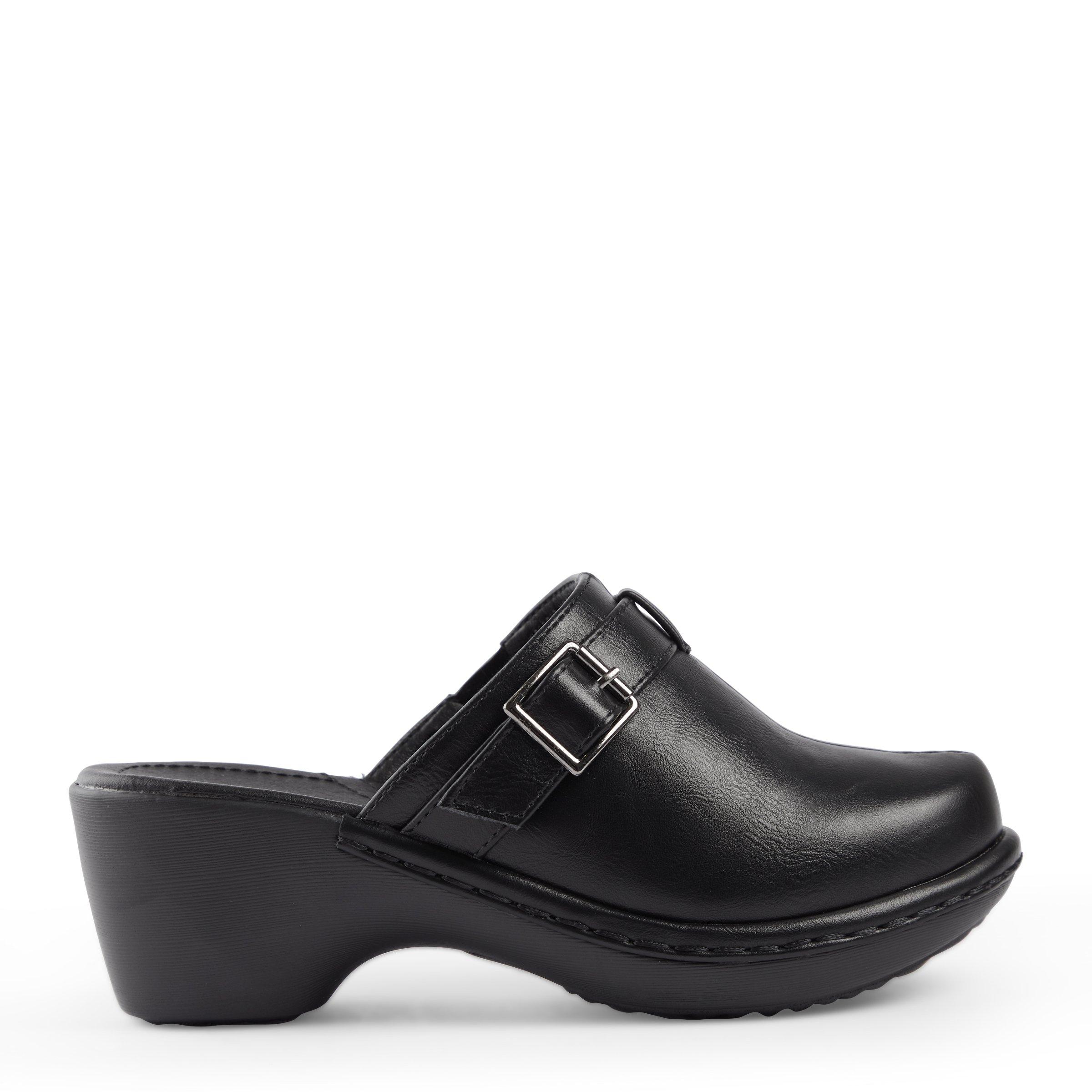 Black Buckle Detail Clog (3090973) | Truworths
