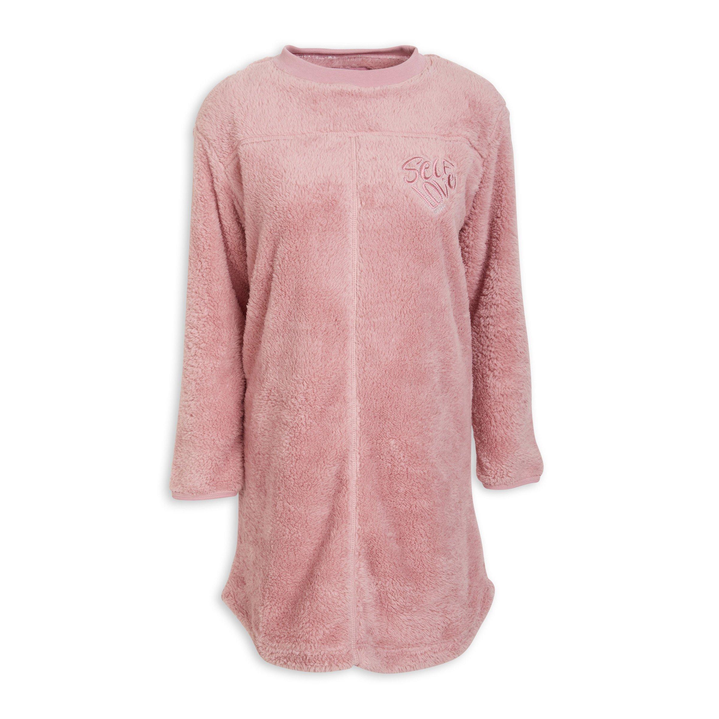 Pink Fluffy Sleep Dress (3093666) | Skiny