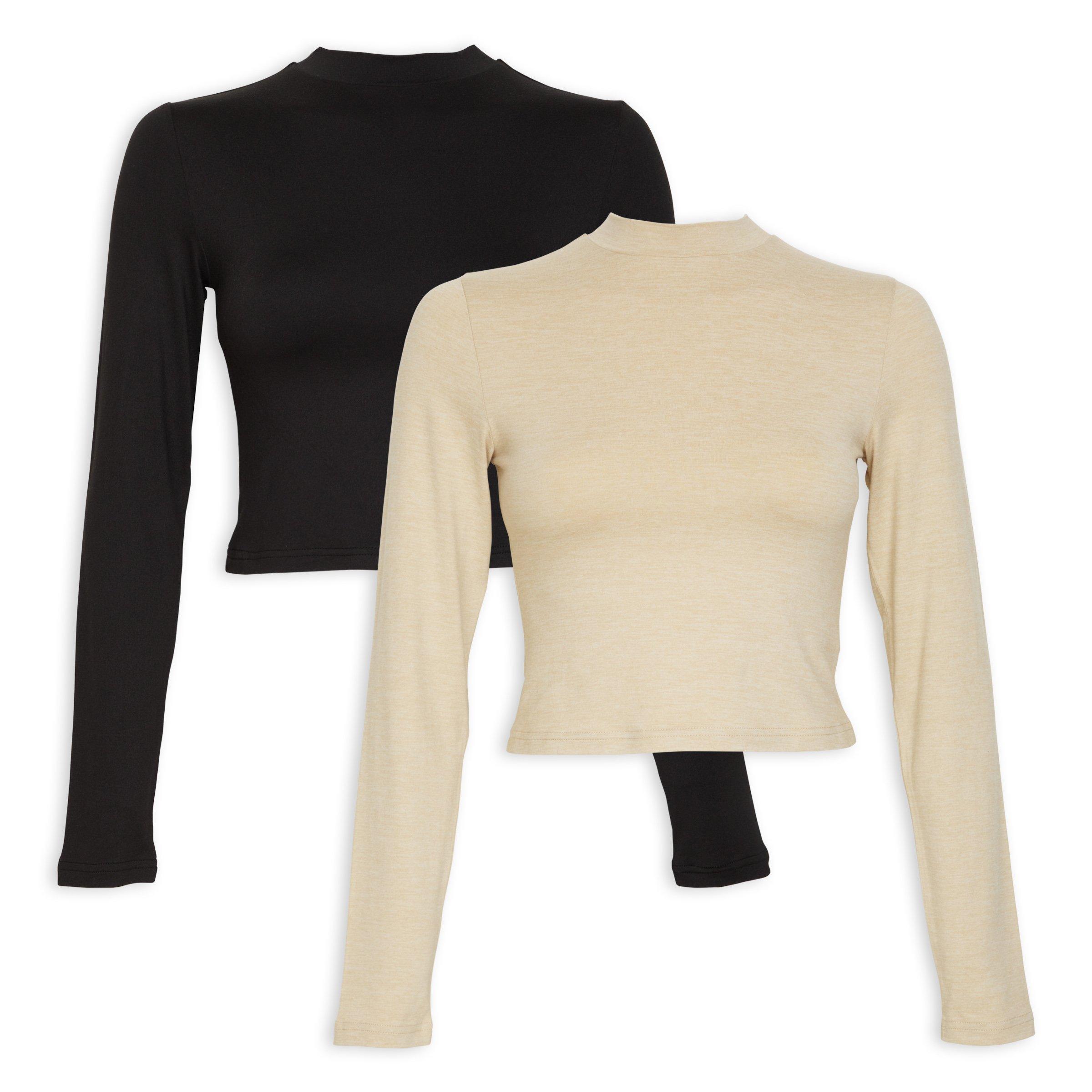 2-pack Fitted Crop Tops (3095326) | Identity