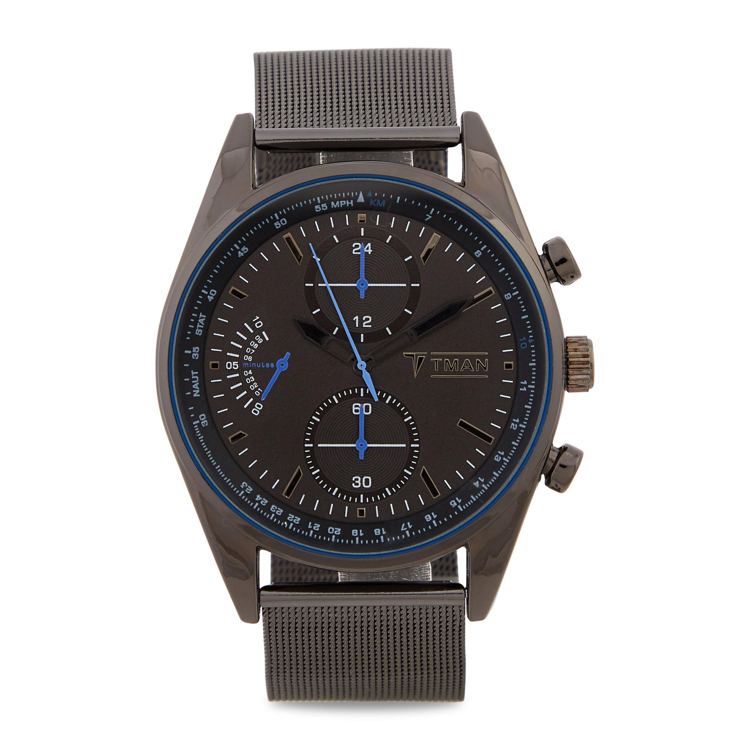 Black and Blue Dial Mesh Watch (3095835) | Truworths Man