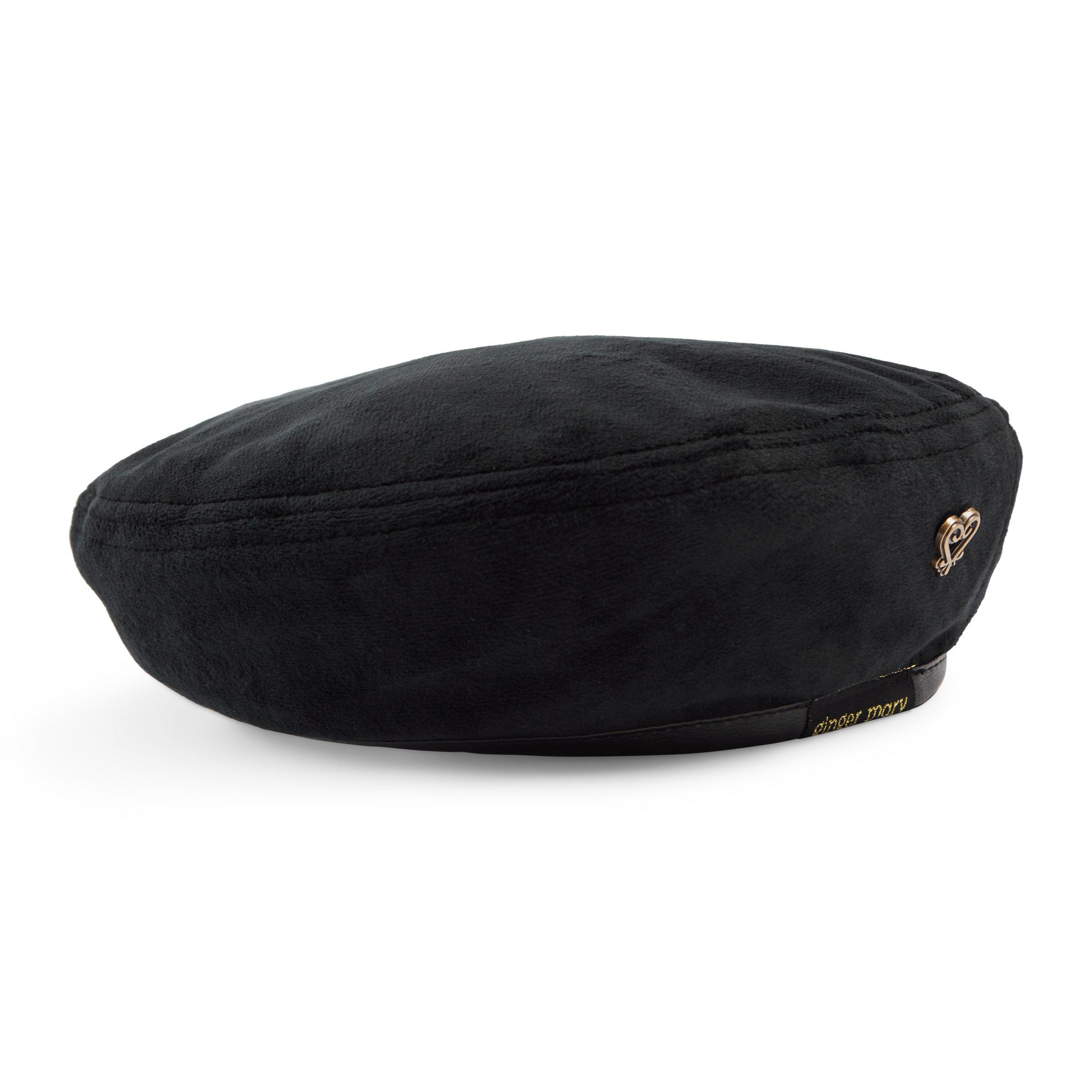 Black Velour Beret (3096229) | Ginger Mary