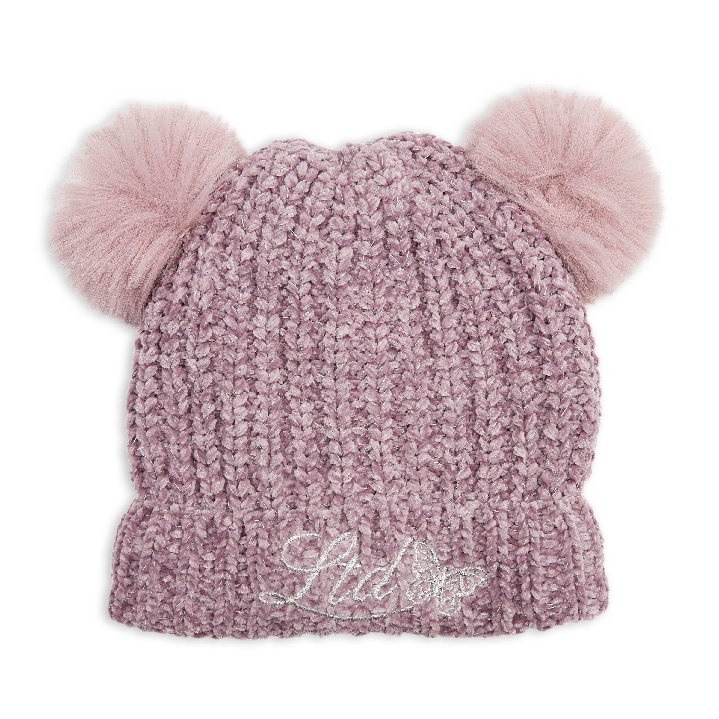 Kid Girl Lilac Pom-Pom Beanie (3096773) | LTD Kids