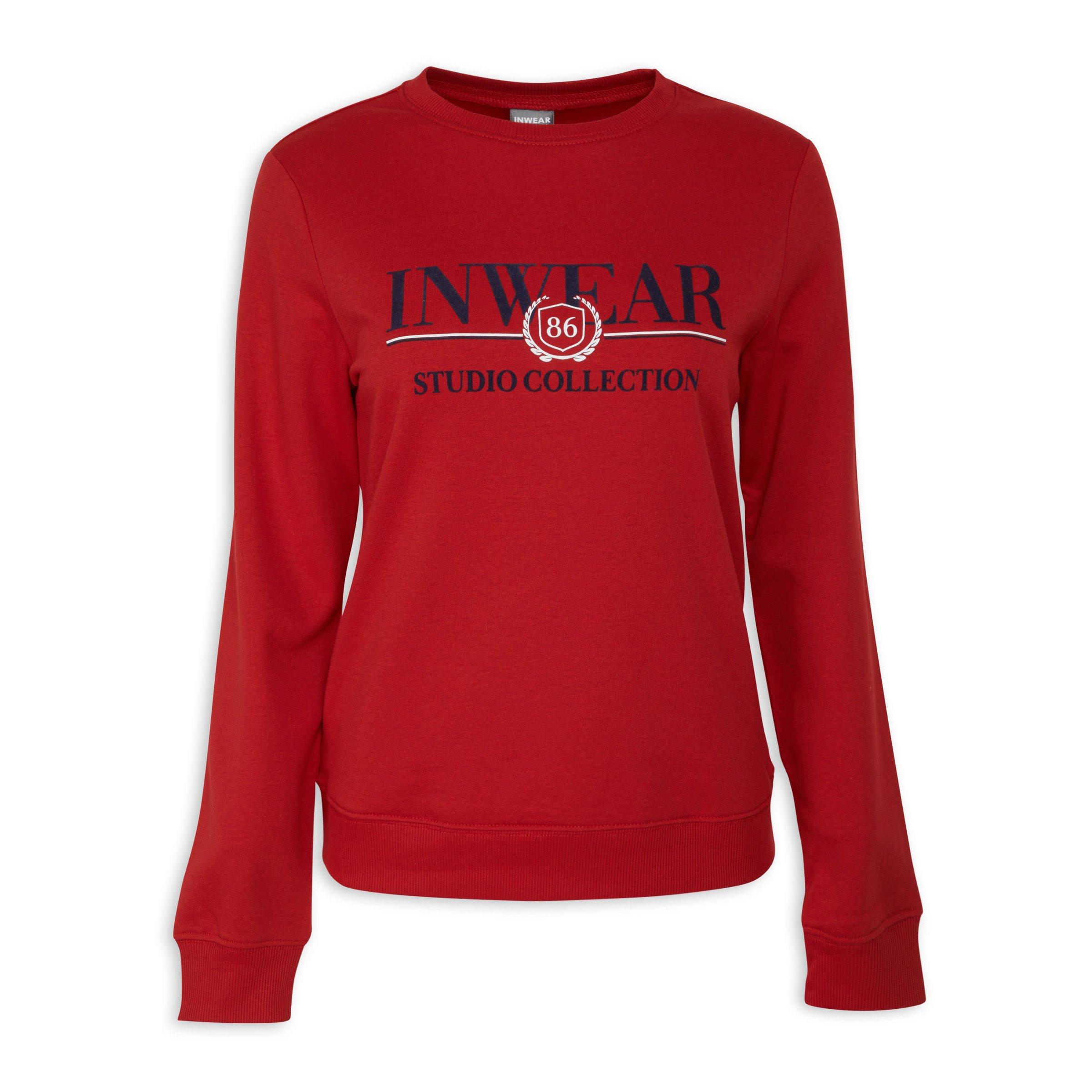 Red Branded Sweat Top (3097149) | Inwear