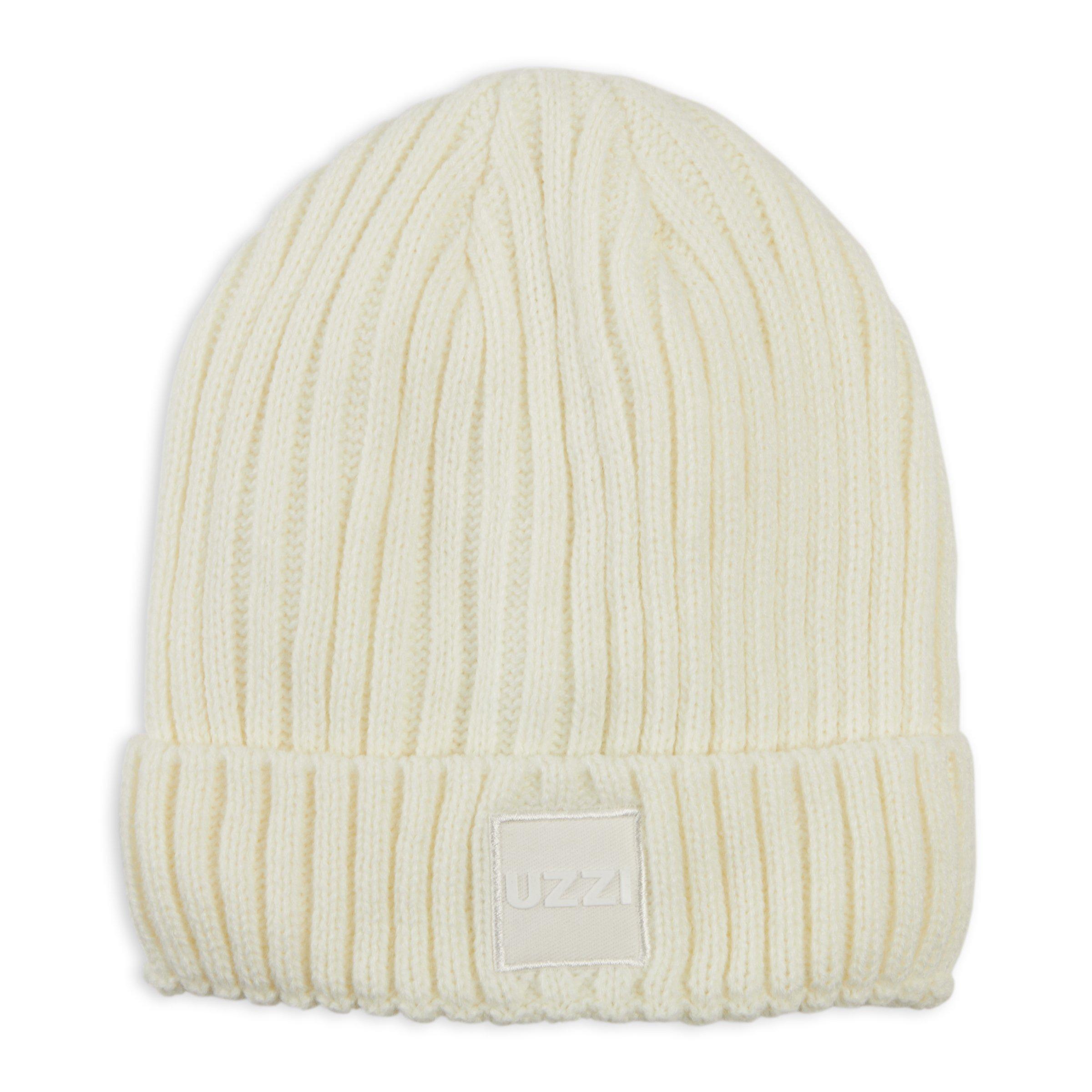 Ecru Lined Roll-up Beanie (3099194) | UZZI