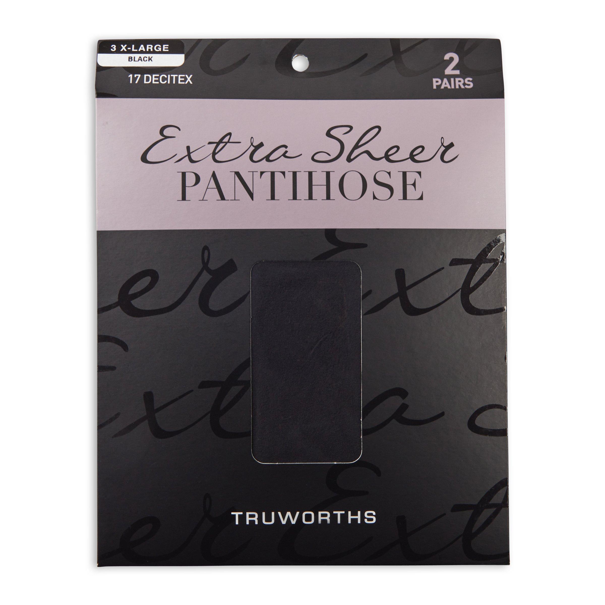 2-pack Black Extra Sheer Pantyhose (3103575) | Truworths