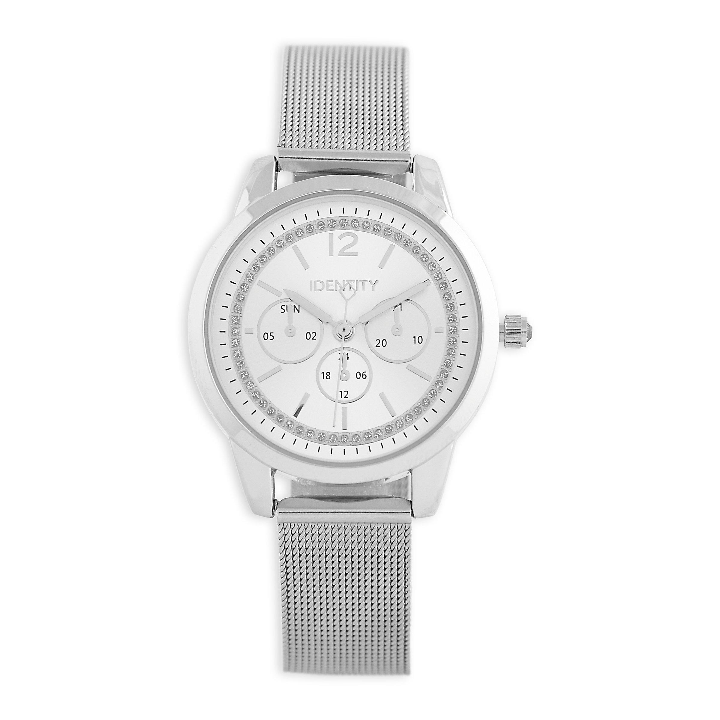 Silver Mesh Strap Watch (3103689) | Identity