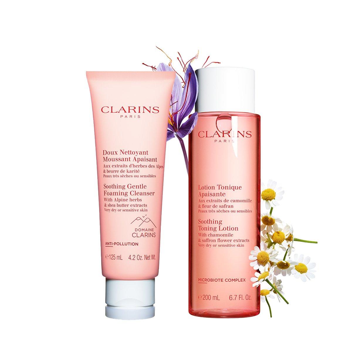 Soothing Cleanser and Toning Lotion Duo (3104001) | Clarins