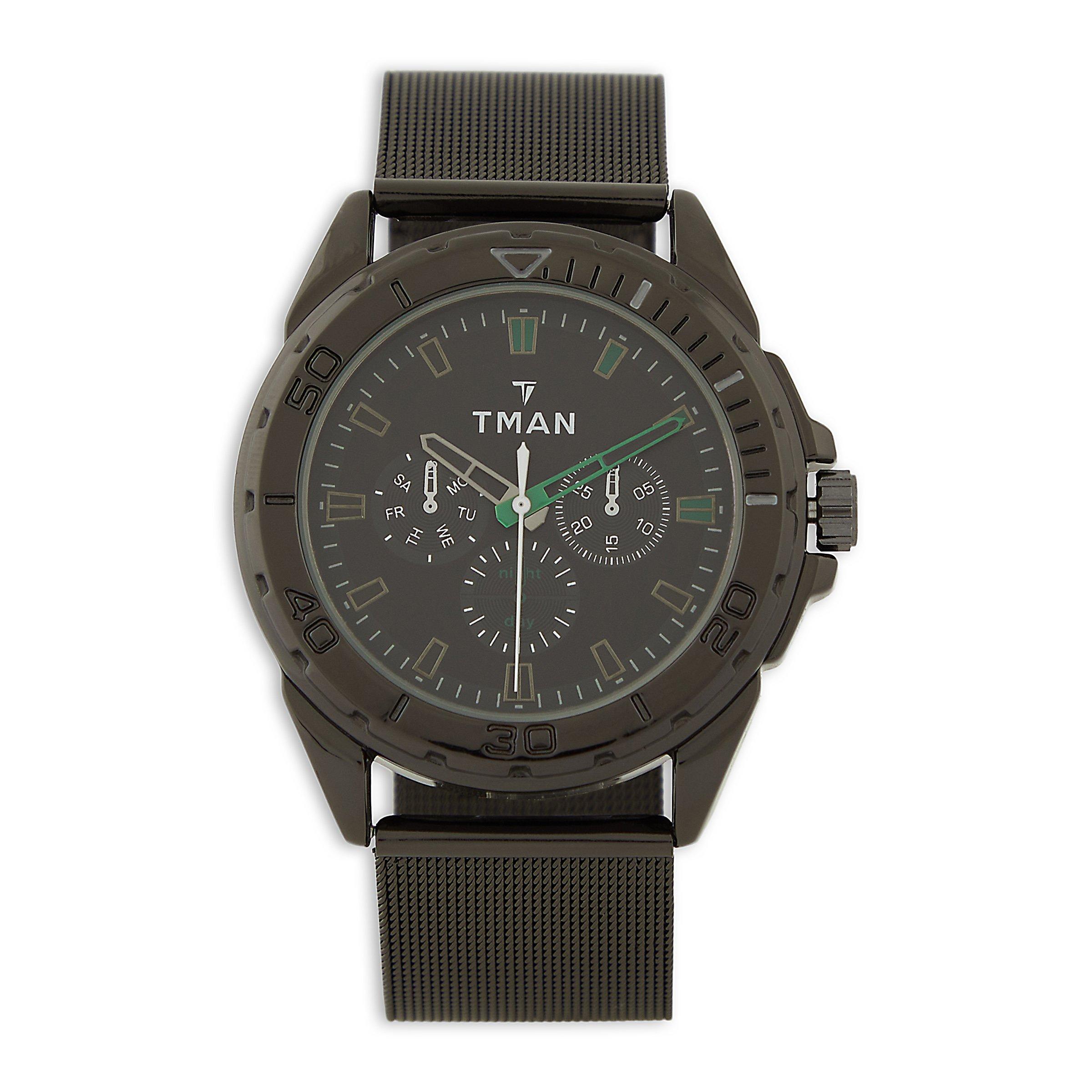 Black and Green Mesh Watch (3105423) | Truworths Man