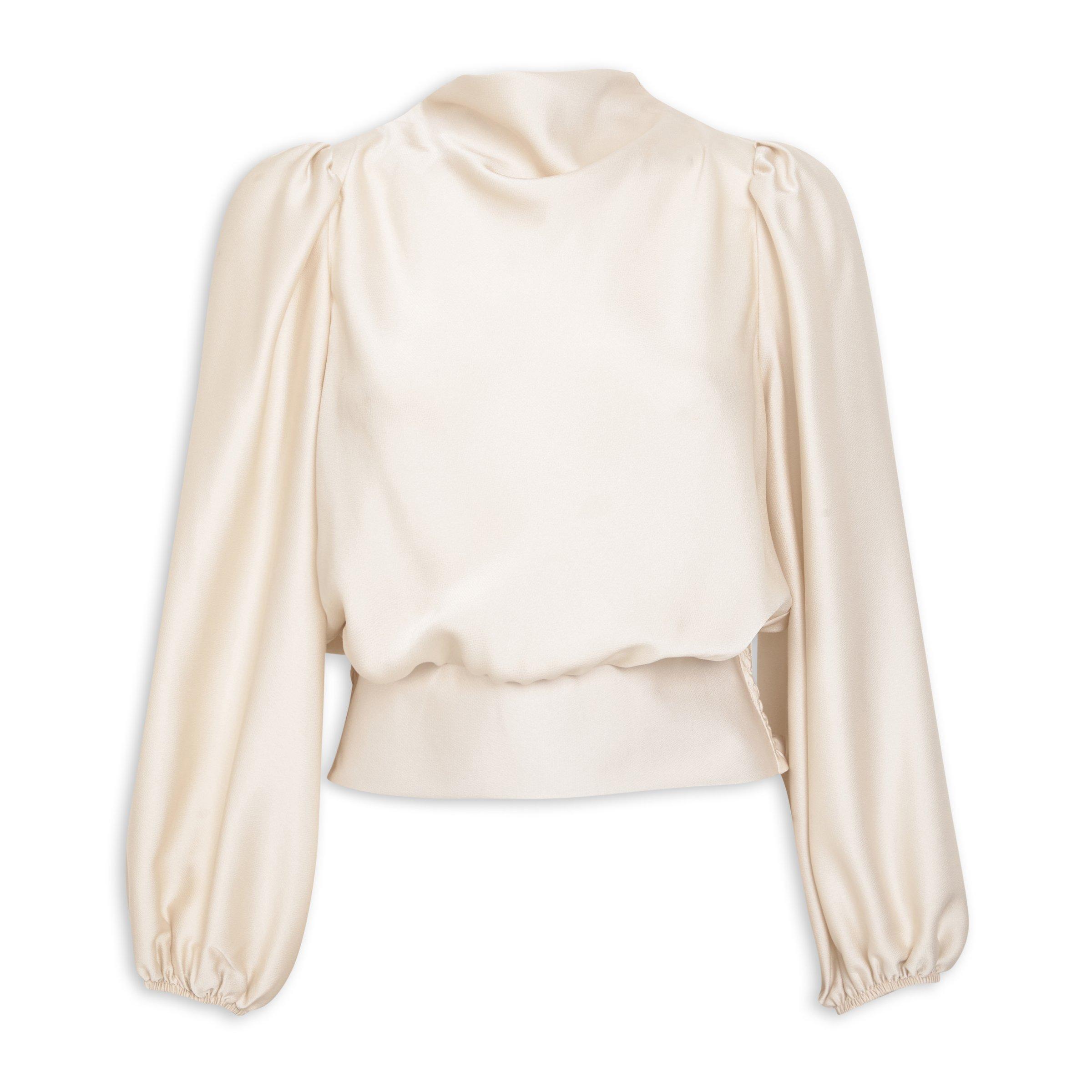 Champagne Satin Blouse (3105717) | Identity