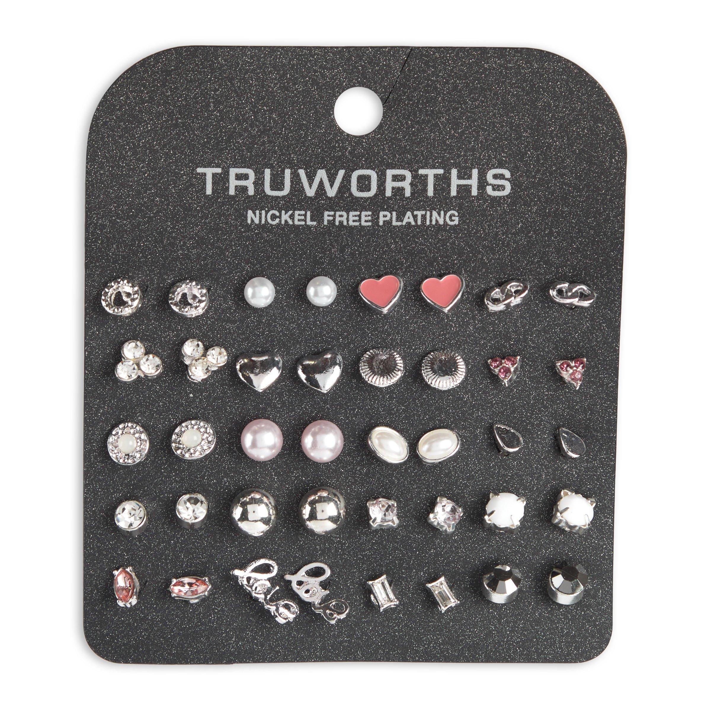 20-pack Silver Earrings (3105857) | Truworths