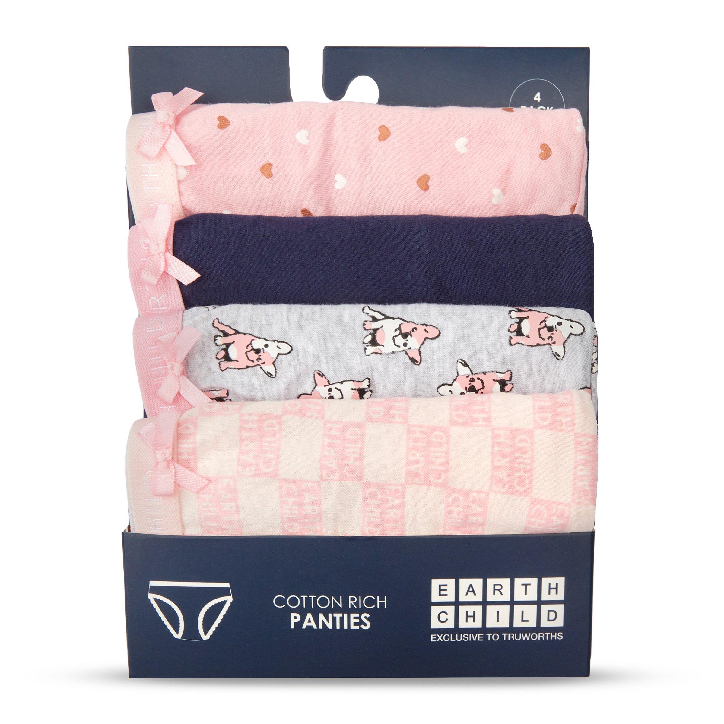 4-pack Girls Full Brief Panties (3106107) | Earthchild