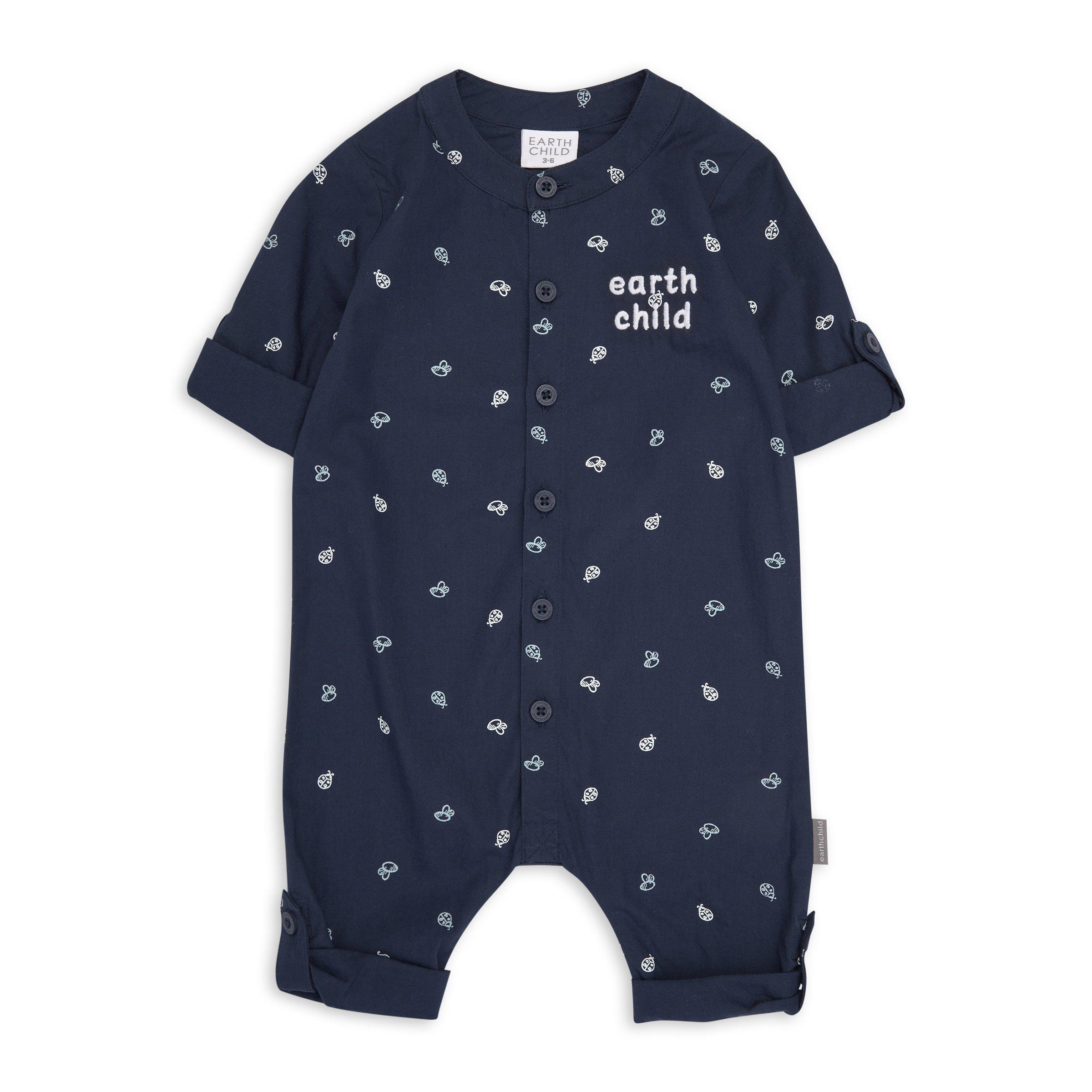 Baby Boy Navy Romper (3106449) | Earthchild
