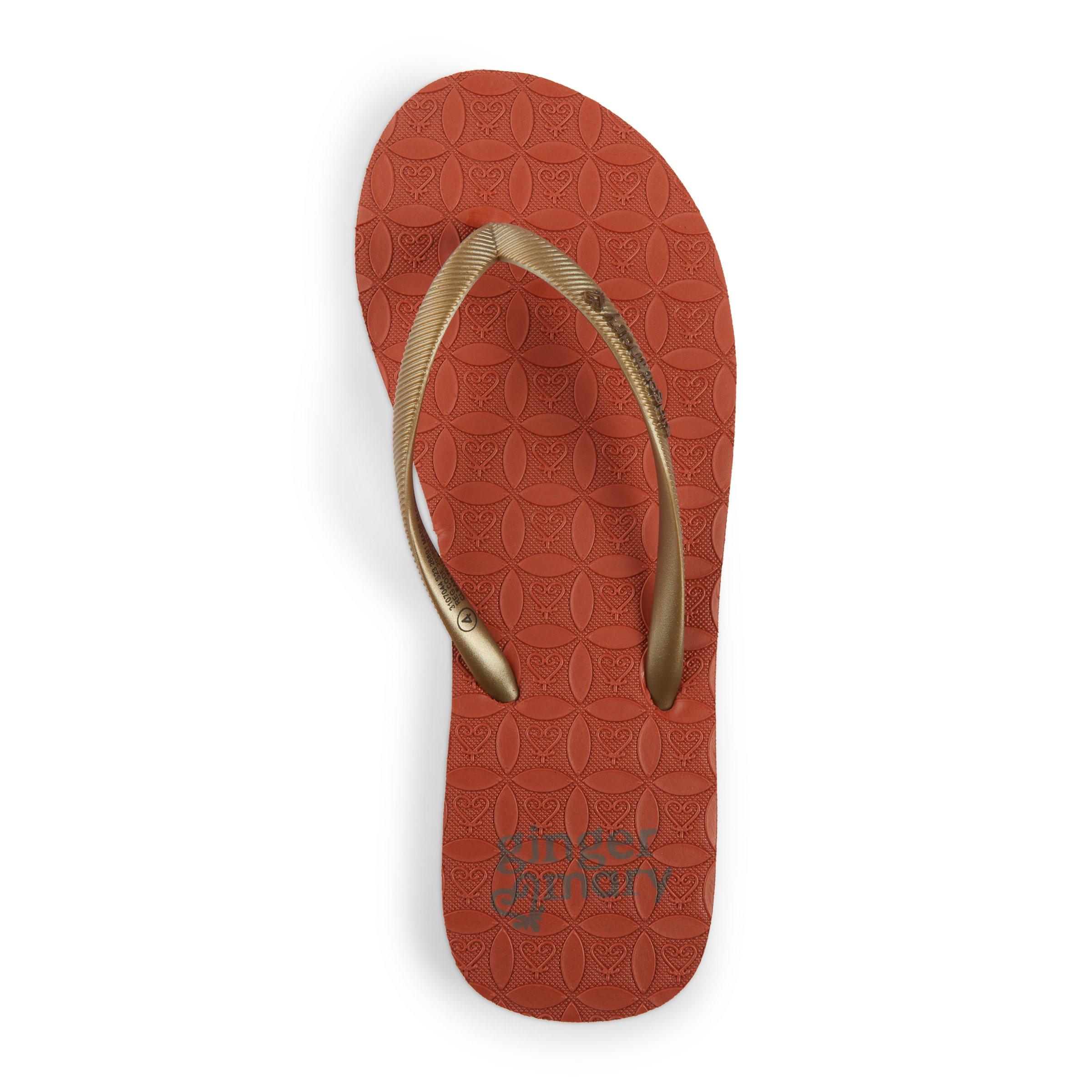 Orange Flip Flops (3107044) | Ginger Mary