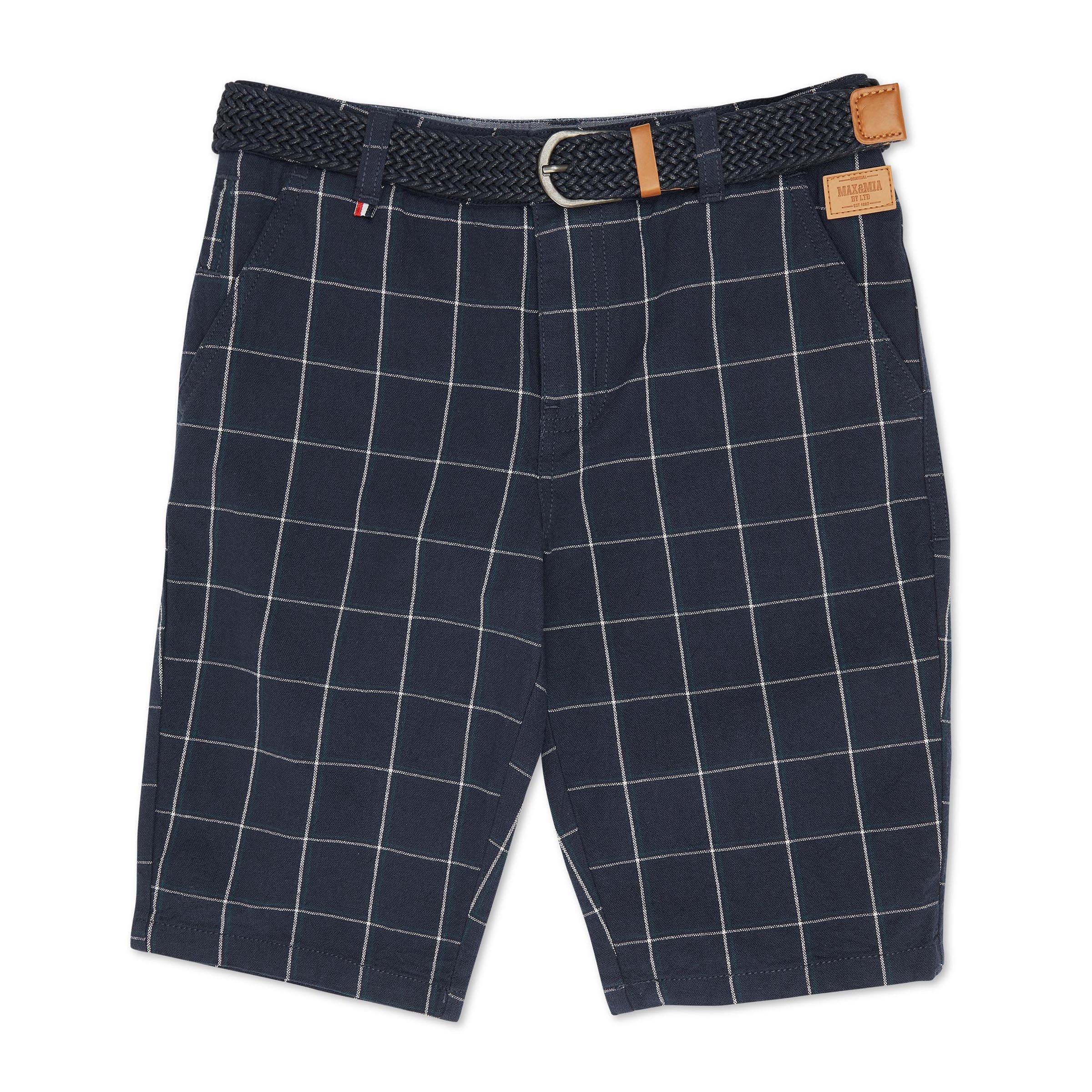 Boys Check Belted Shorts (3107765) | Max & Mia