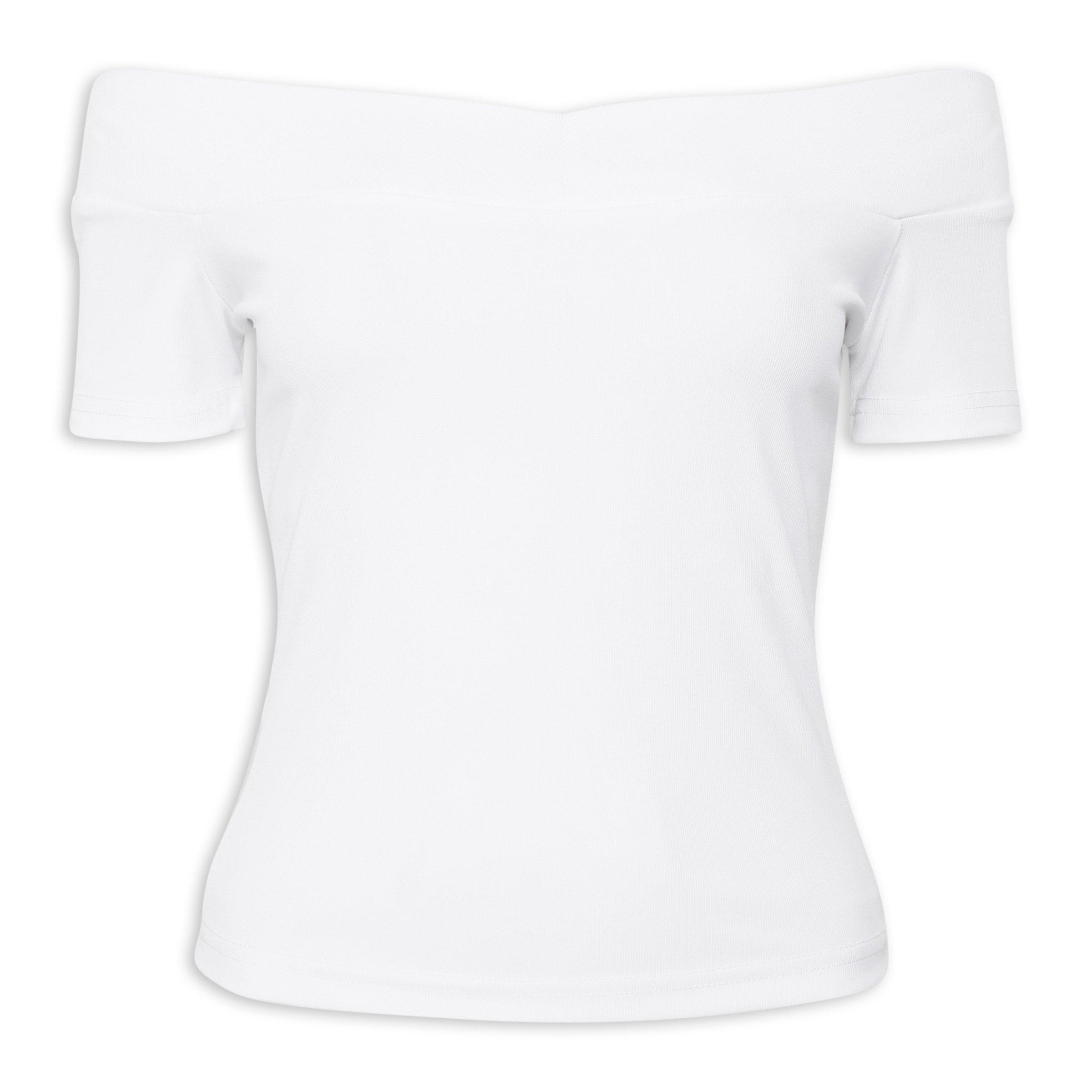 White Off The Shoulder Top (3108542) | Identity