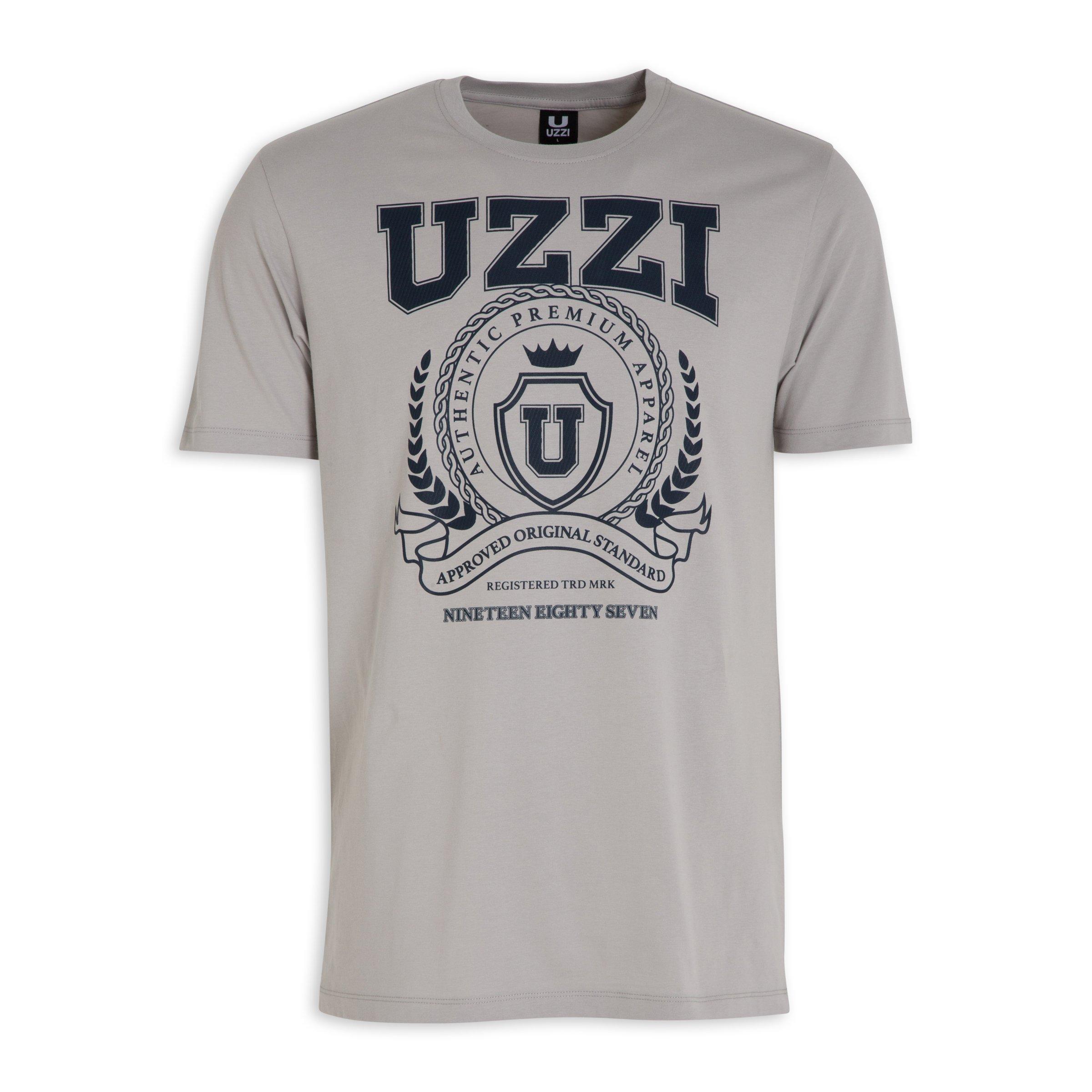 Grey Branded T-shirt (3108584) | UZZI