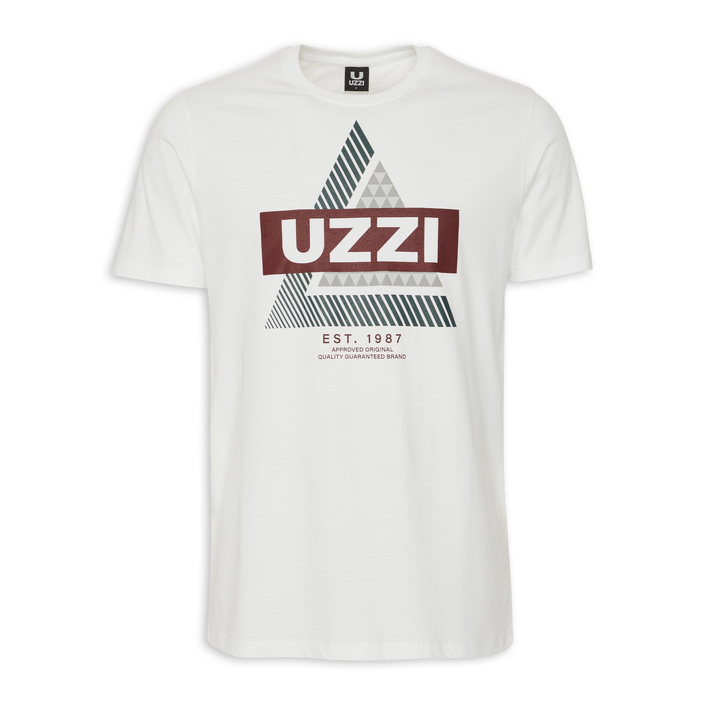 White Branded T-shirt (3108611) | UZZI
