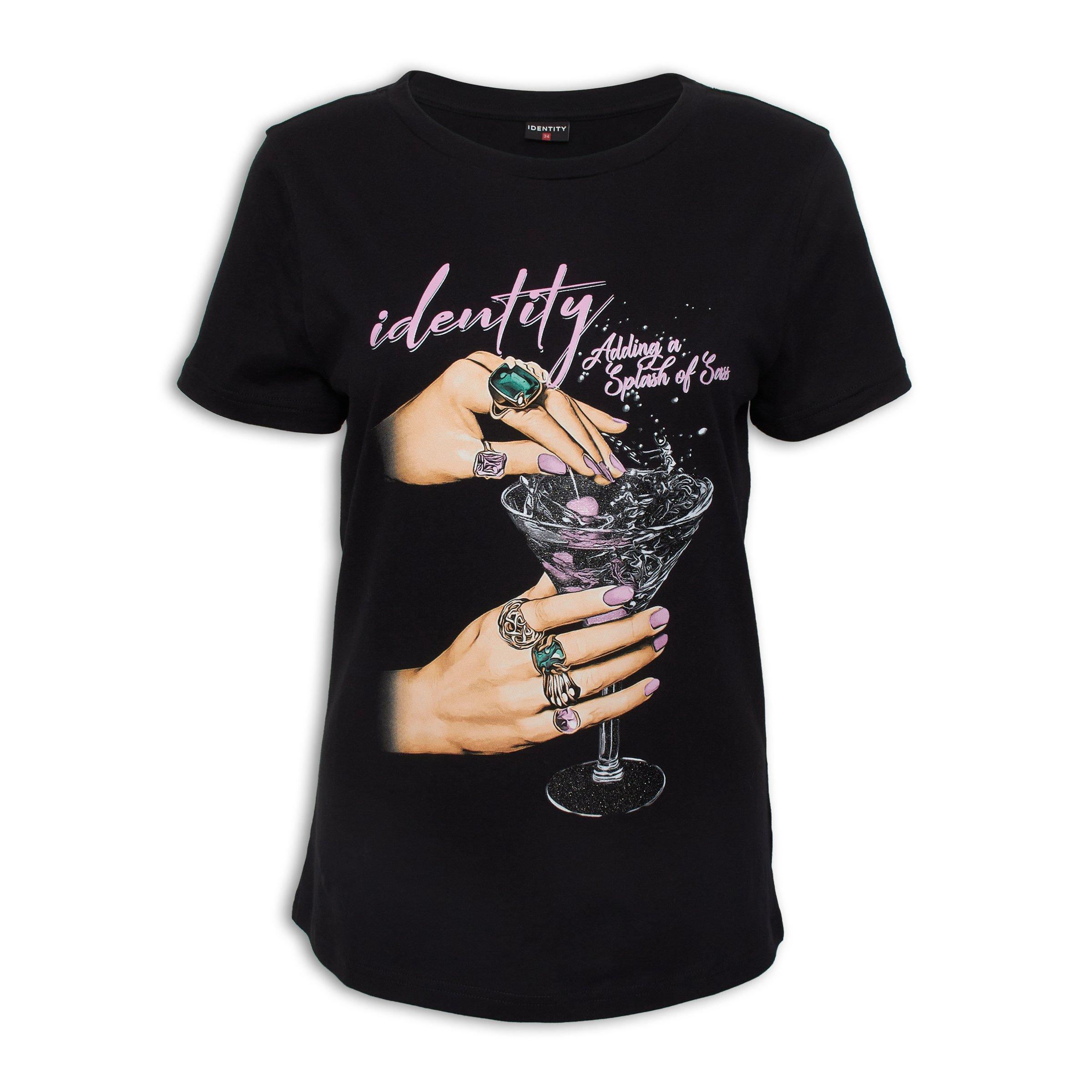 Black Graphic Tee (3108739) | Identity