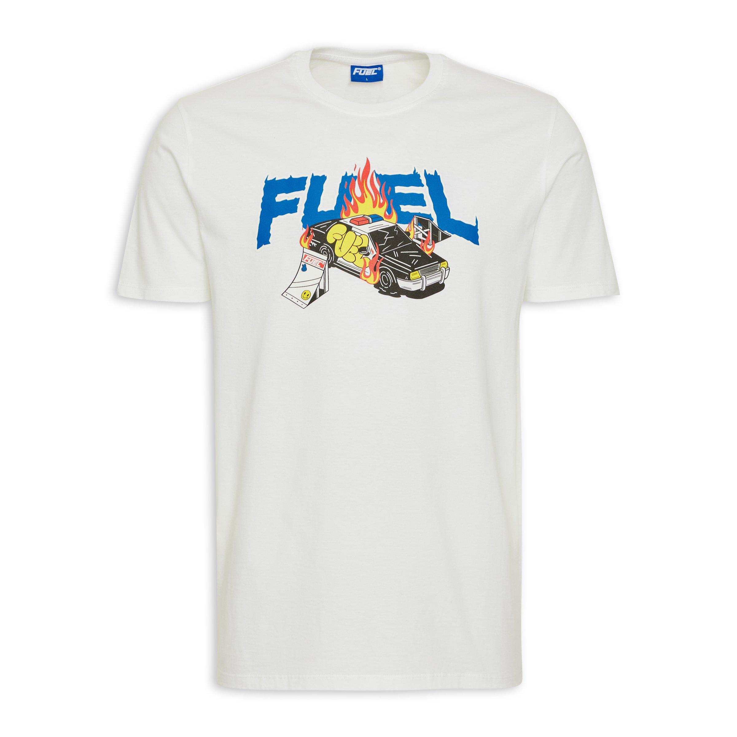 White Branded T-shirt (3109011) | Fuel
