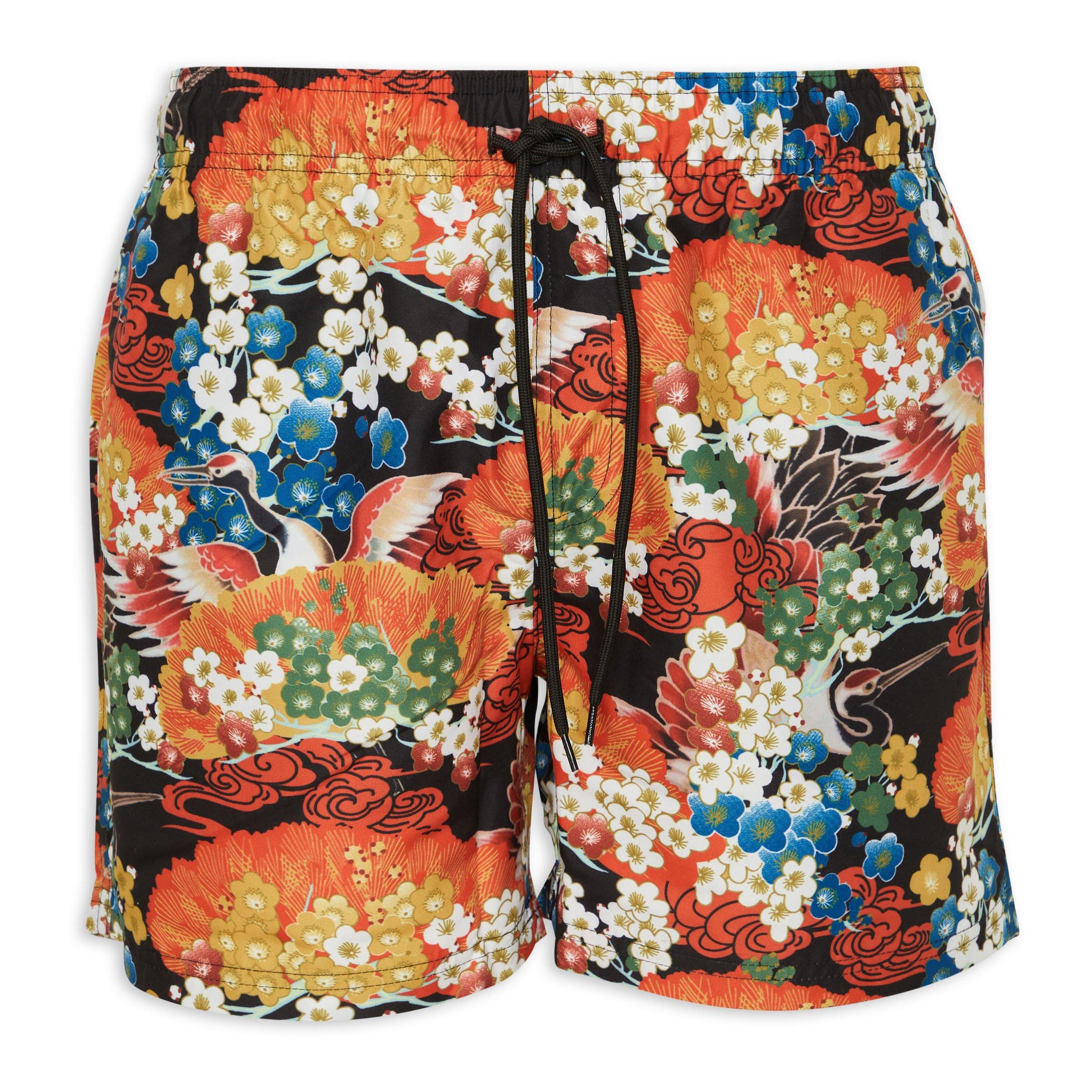 Floral Print Swim Shorts (3109275) | UZZI