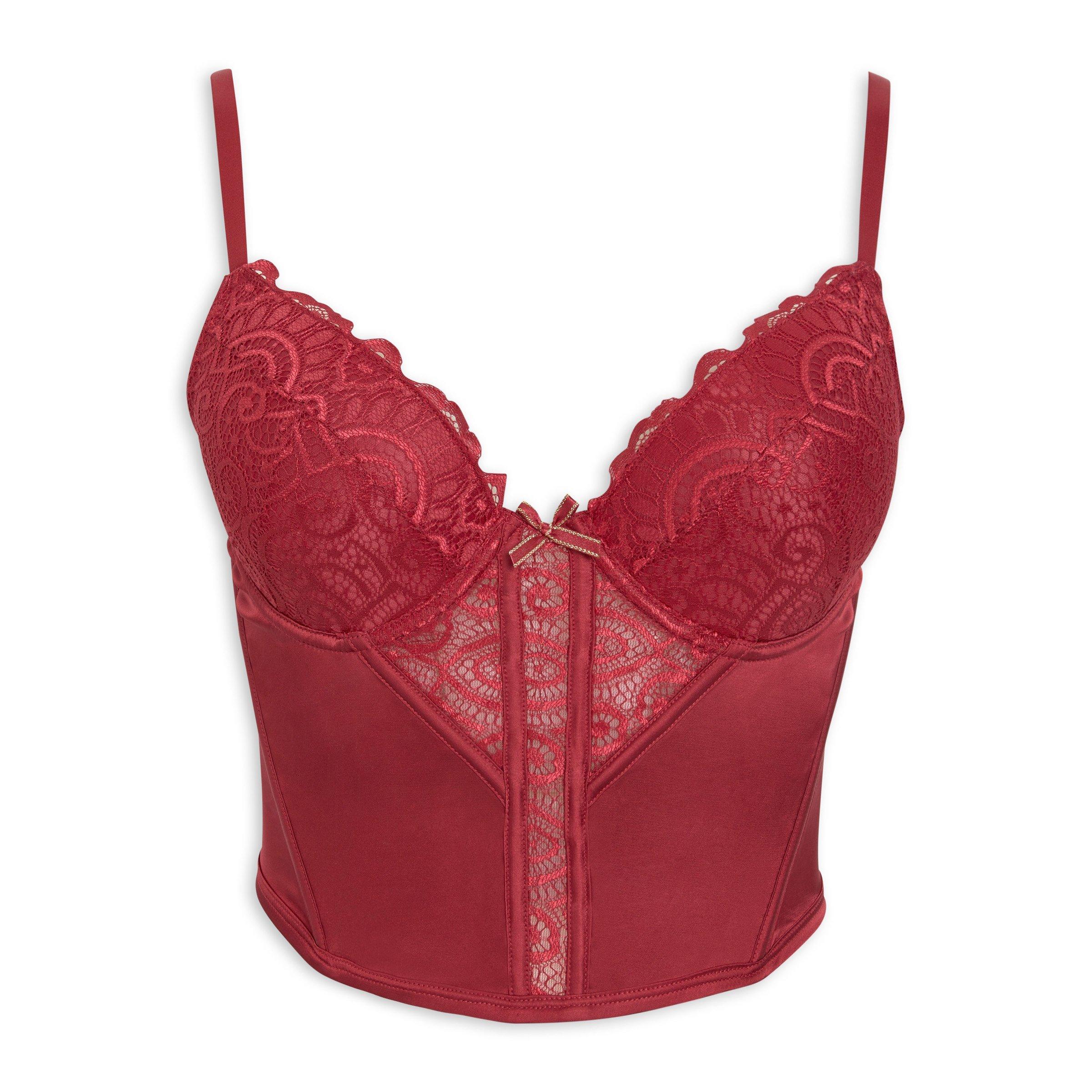 Red Push Up Plunge Bra (3112131) | Intrigue