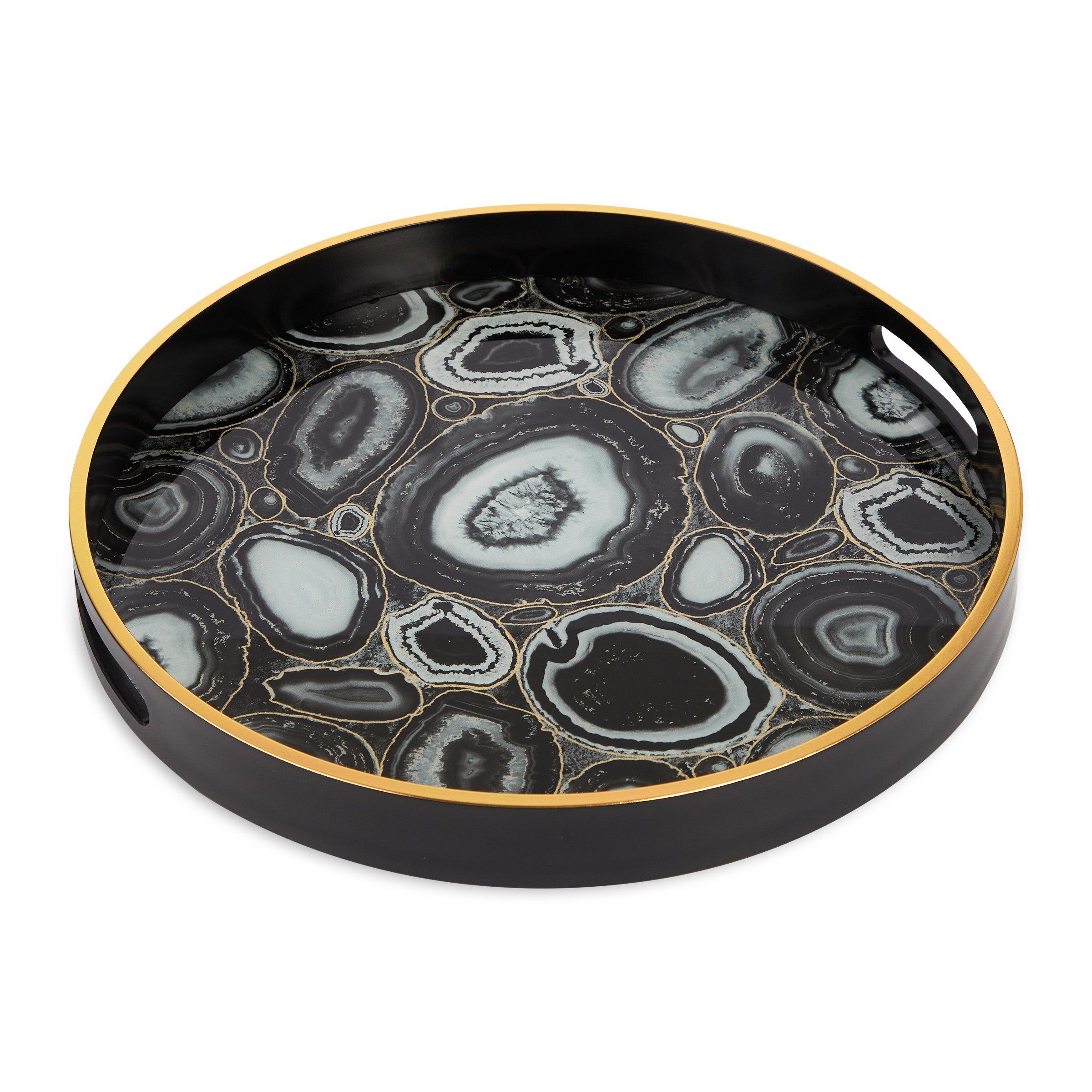 Small Agate Glass Tray (3112935) | Loads of Living