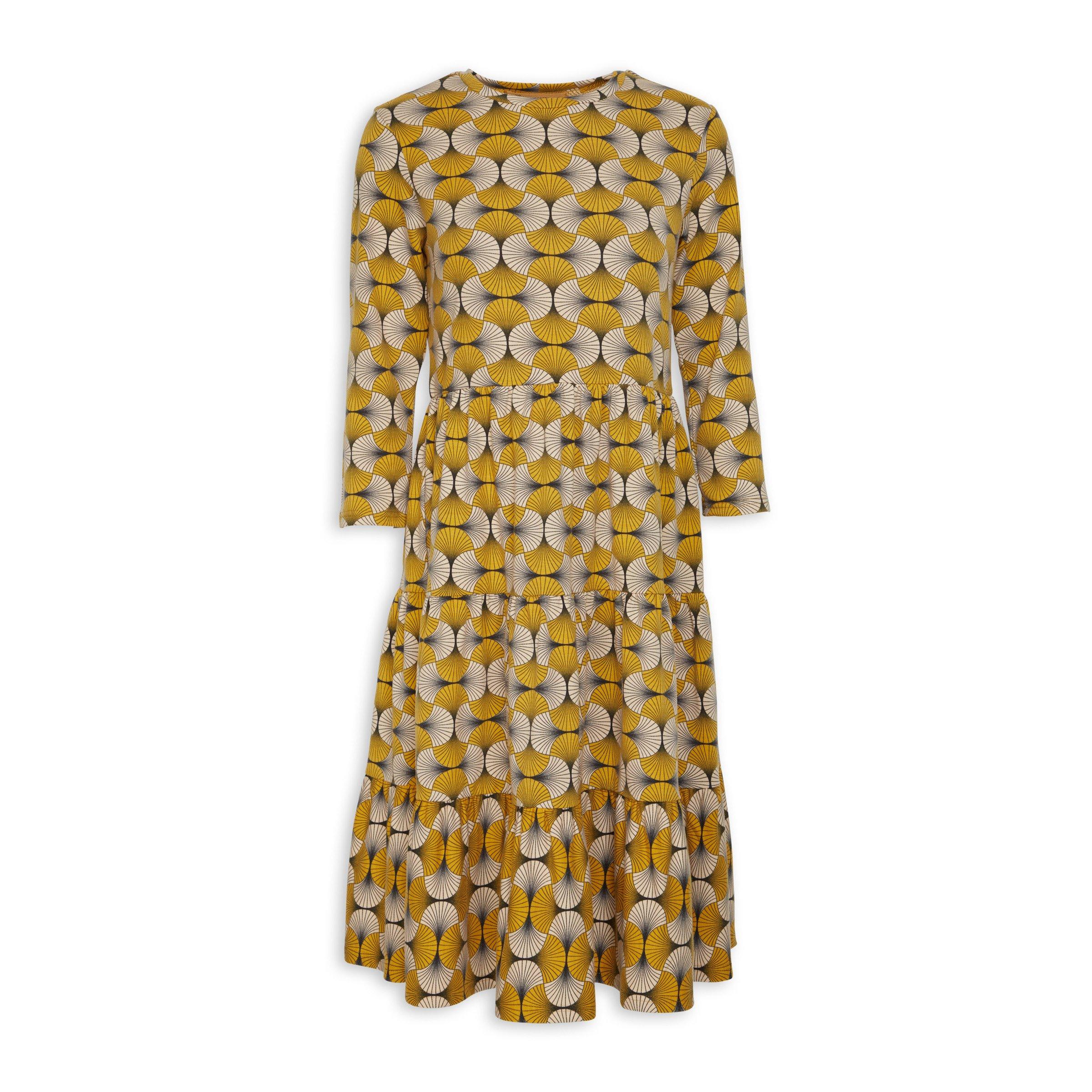 Fan Print Softly Waisted Dress (3113964) | Ginger Mary