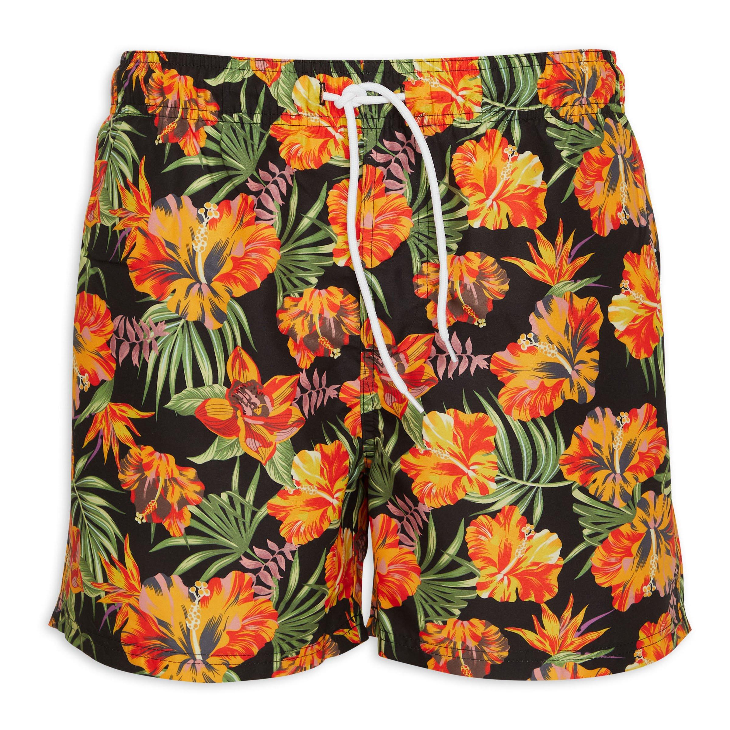 Floral Print Swim Shorts (3113999) | UZZI