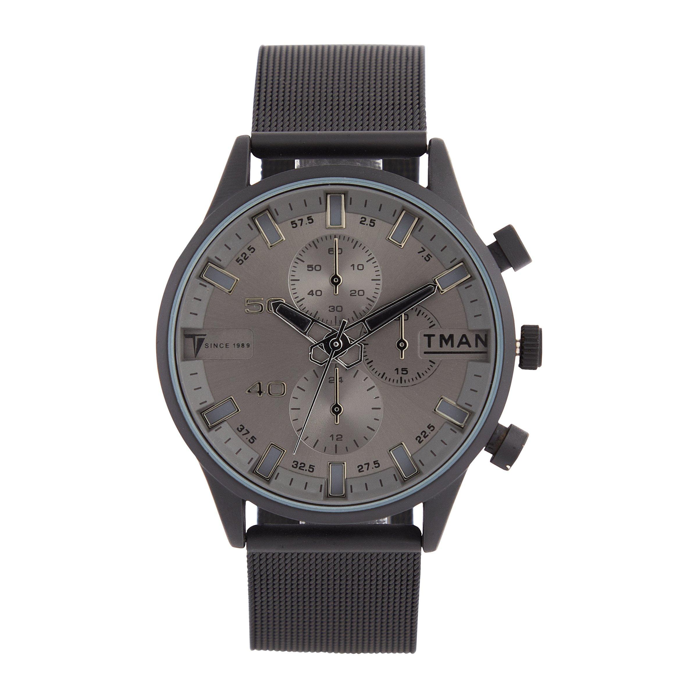Matte Black and Gunmetal Mesh Watch (3114590) | Truworths Man