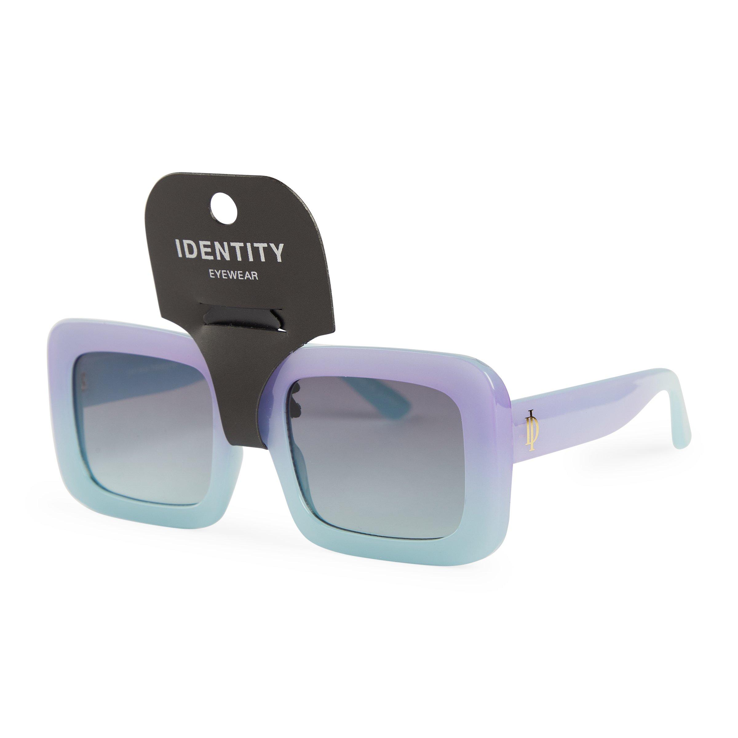 Blue Ombre Rectangle Sunglasses (3114650) | Identity