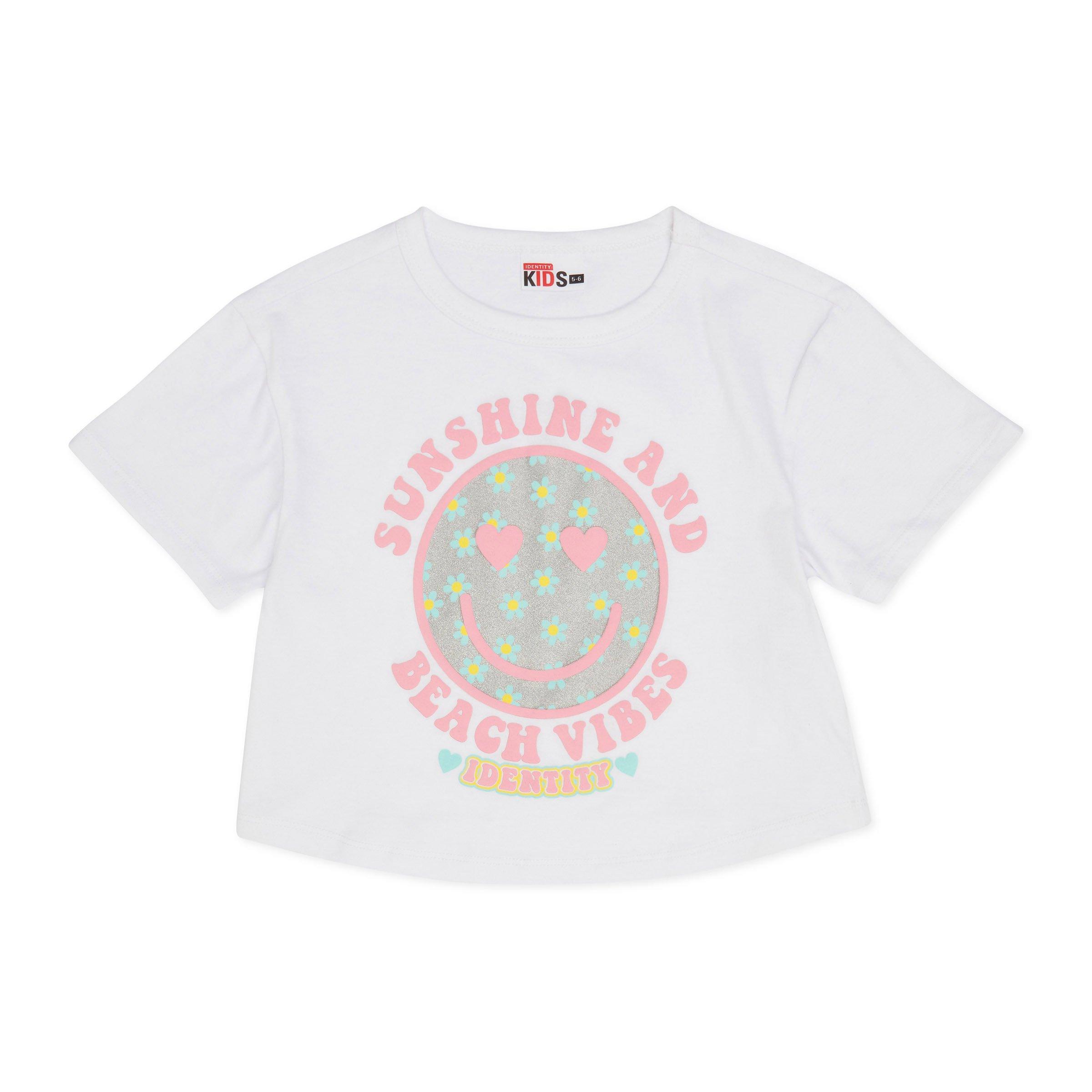 Kid Girl White Emoji T-shirt (3115222) | Identity