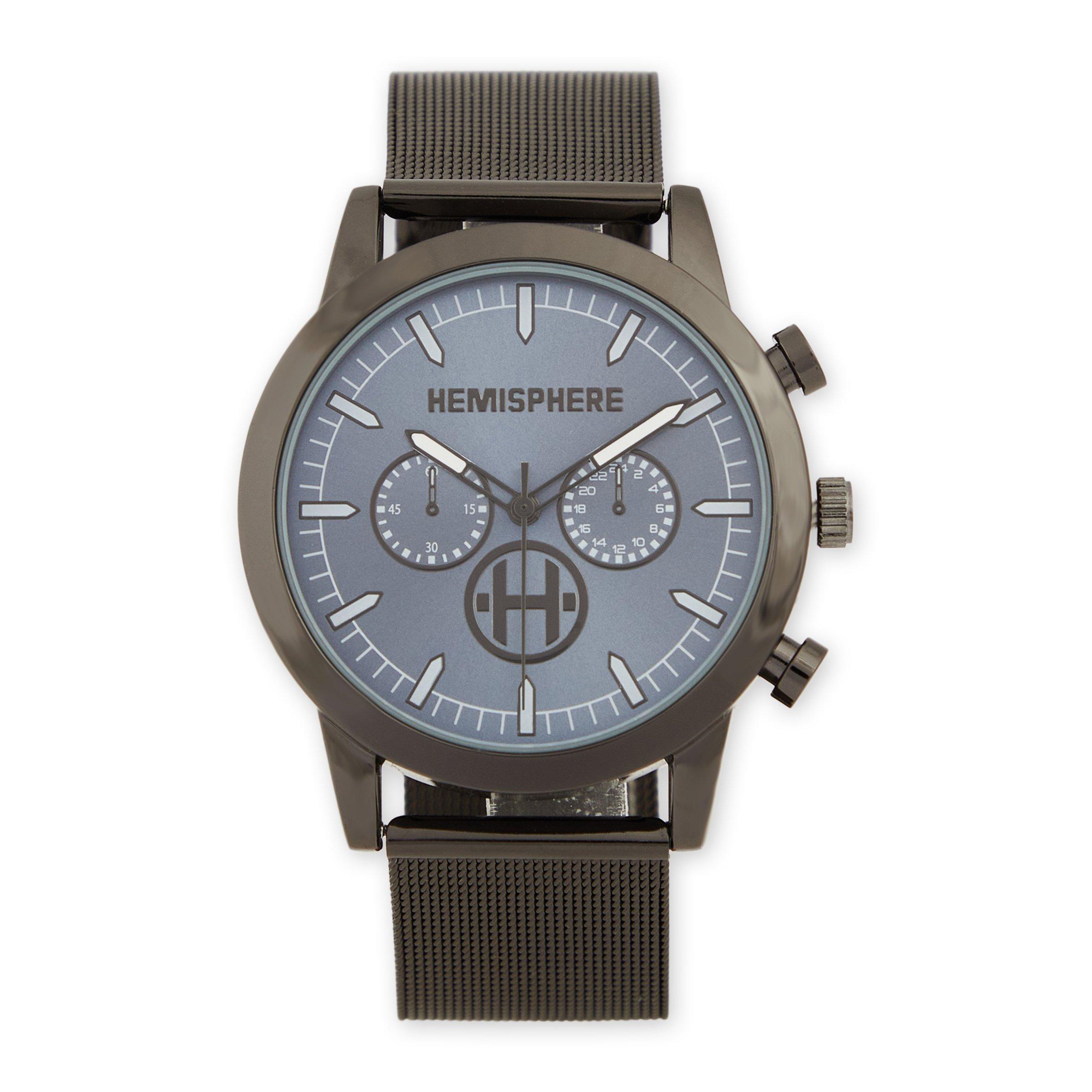 Blue Dial Black Mesh Watch (3115941) | Hemisphere