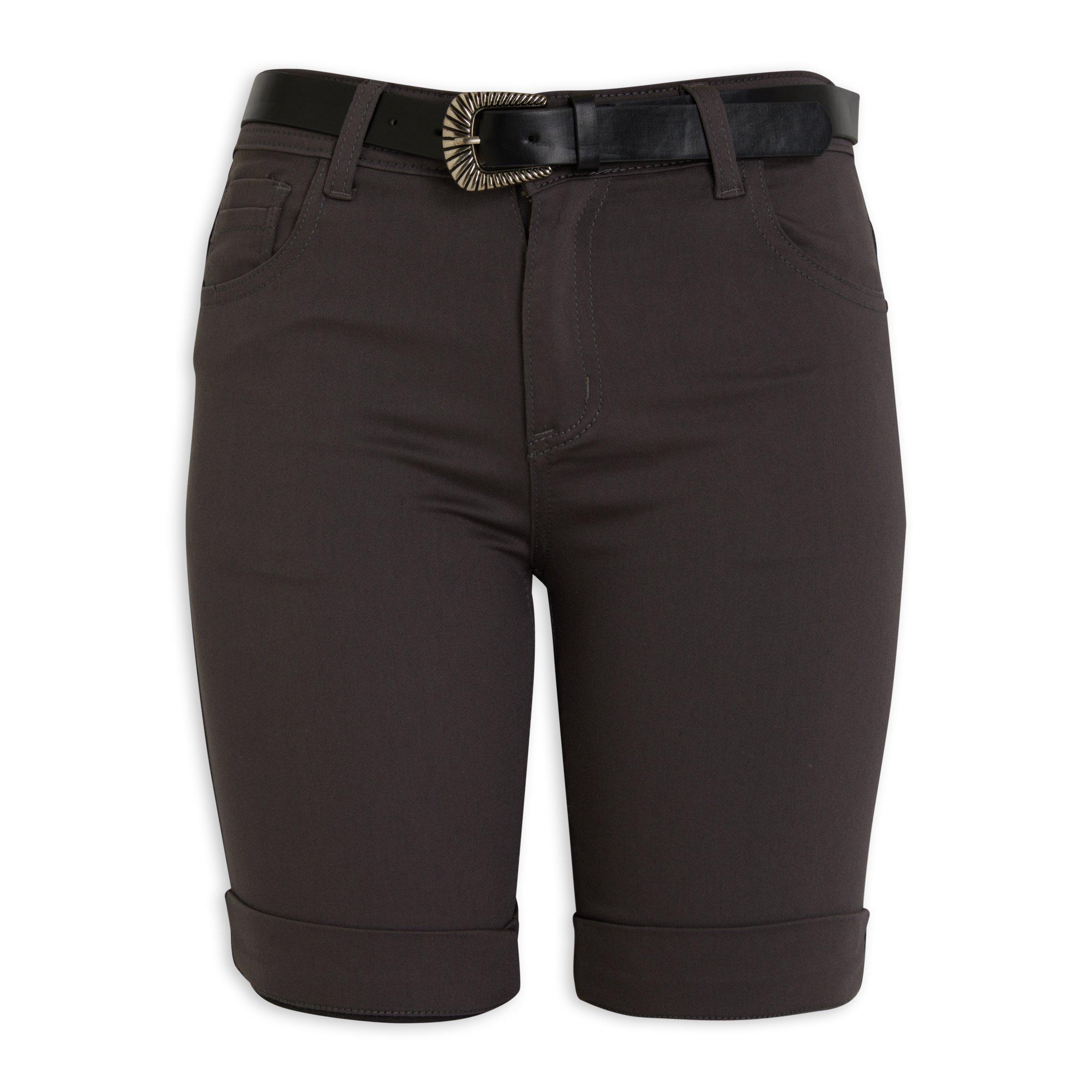 Grey Belted Mid Thigh Short (3116352) | OUTBACK RED