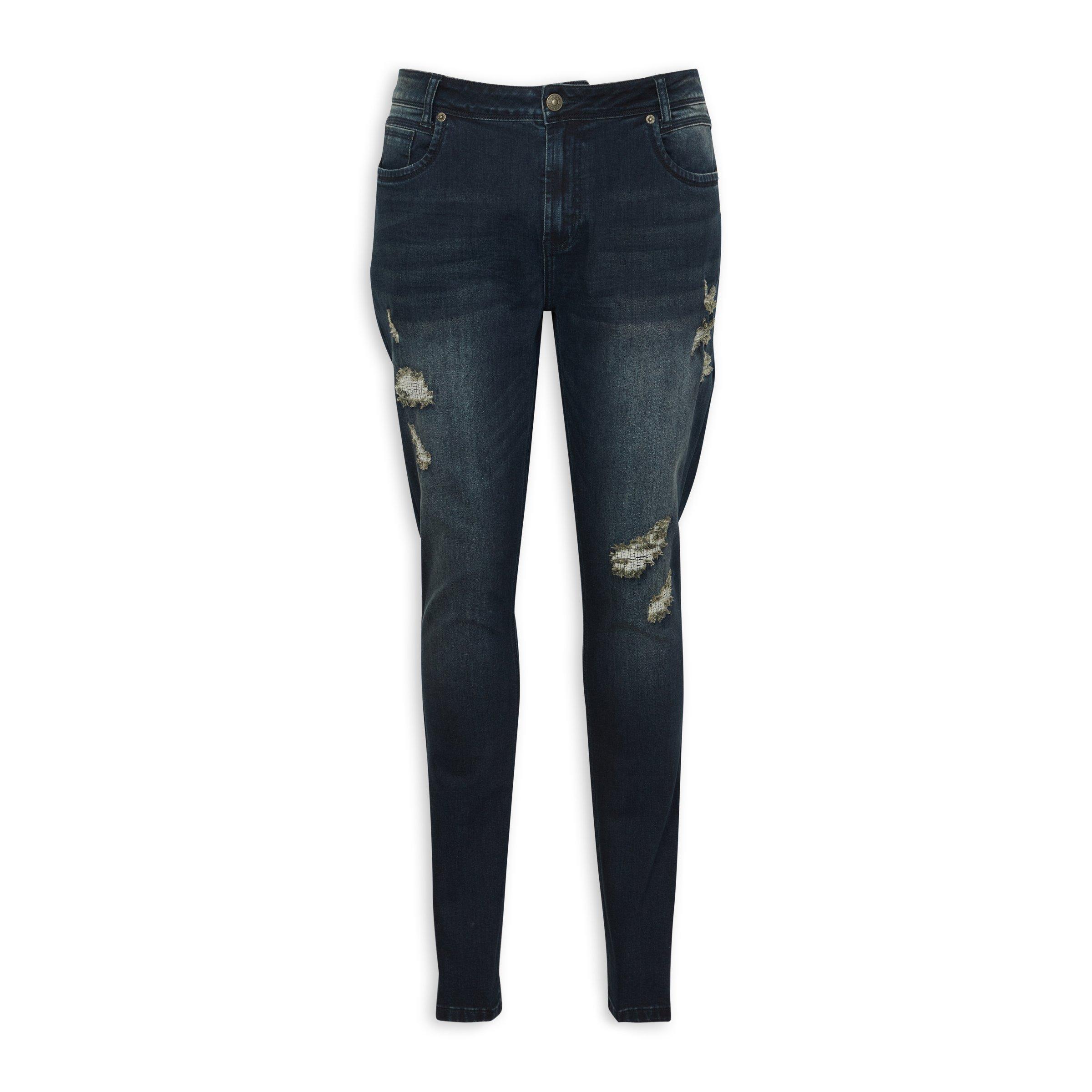 Indigo Ripped Skinny Jeans (3116548) | UZZI