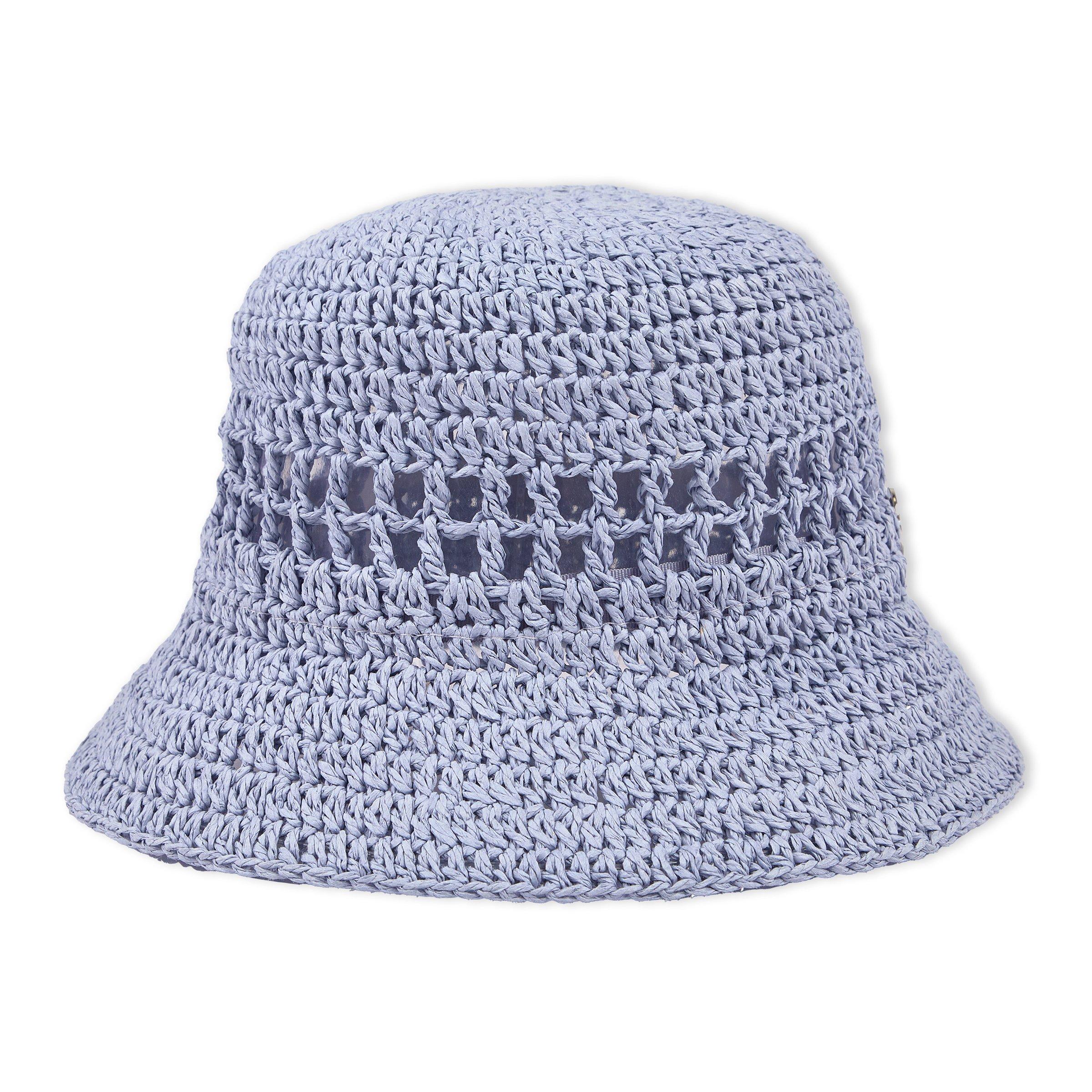 Blue Crochet Bucket Hat (3116857) | Identity